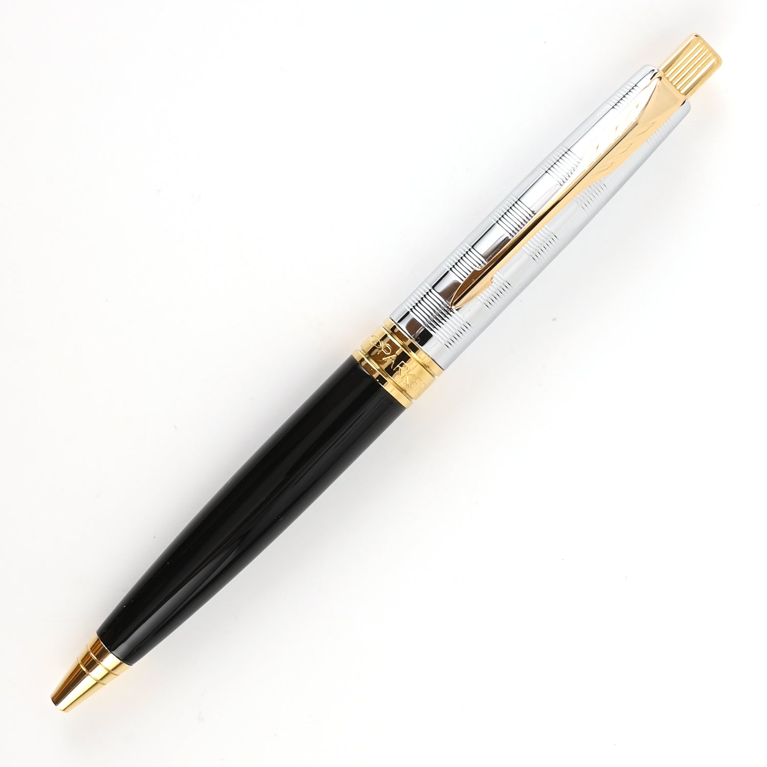 Buy Parker Aster Deluxe Black Chrome Ball Pen | Parker Pens at Makoba