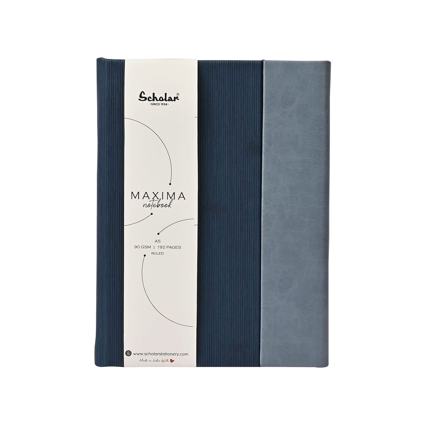 Scholar Maxima Blue Notebook - A5, Ruled – Makoba
