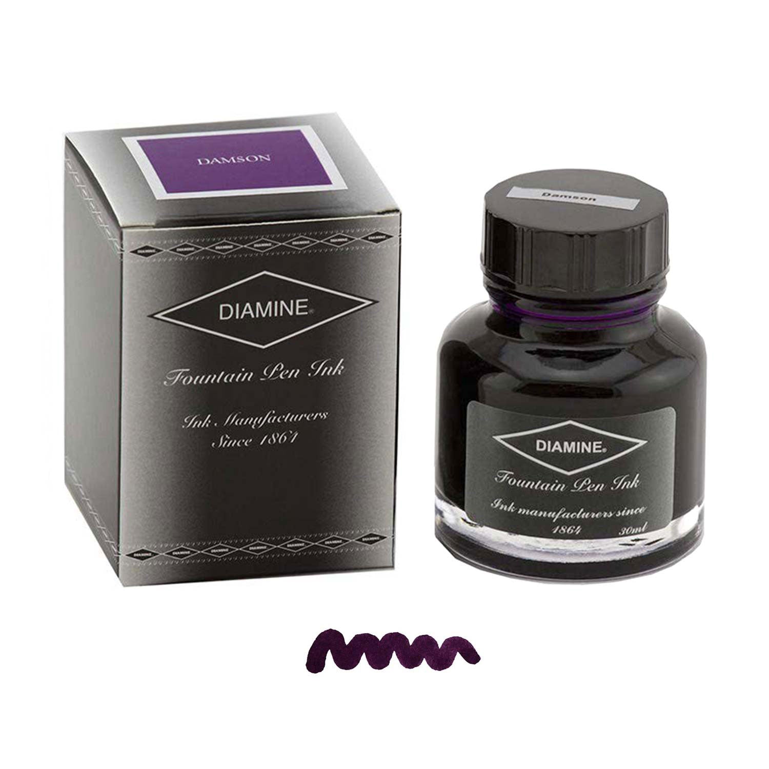 Diamine Damson Ink - 30ml | Shop Online at Makoba | Diamine
