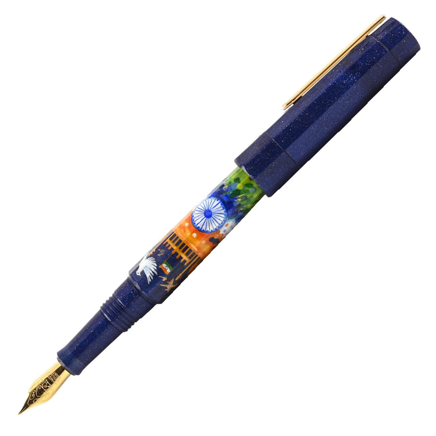 Buy Benu Freedom Fountain Pen | Benu India Flag Fountain Pen | Makoba