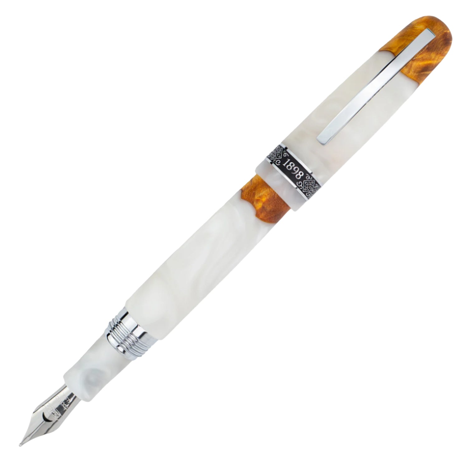 Buy Conklin Spectra Fusion White Fountain Pen|Conklin 1898 Pens|Makoba