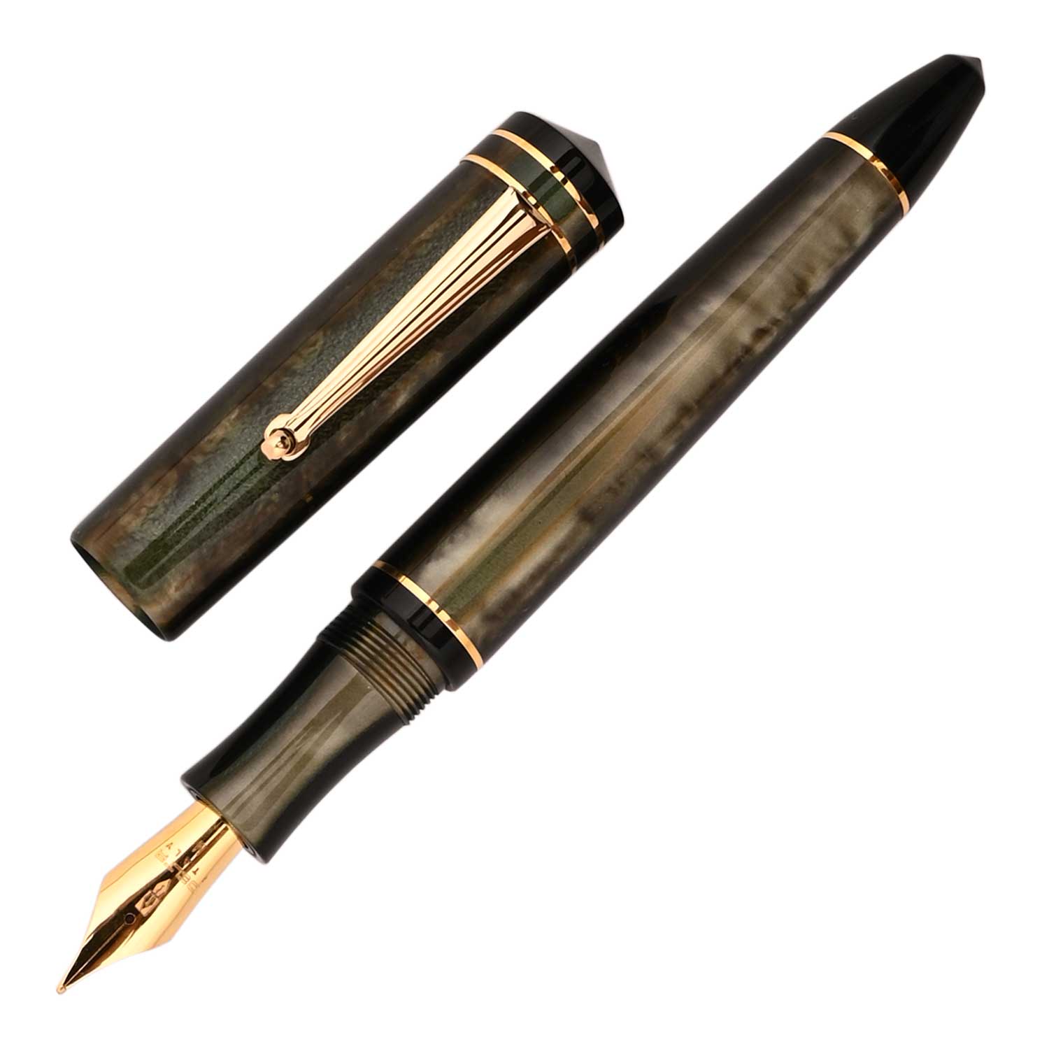 Delta Write Balance Fountain Pen - Green GT – Makoba