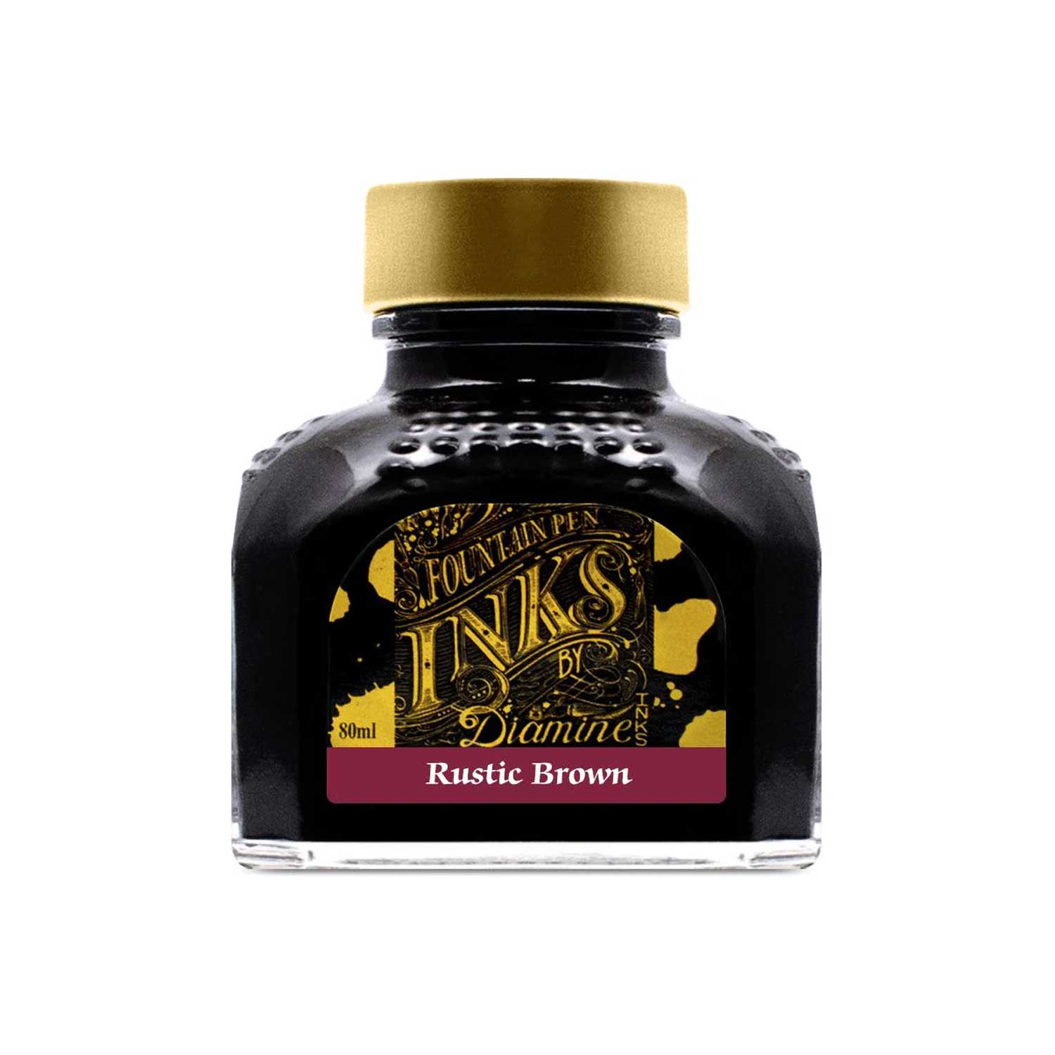 Diamine Rustic Brown Ink - 80ml | Shop Online at Makoba | Diamine