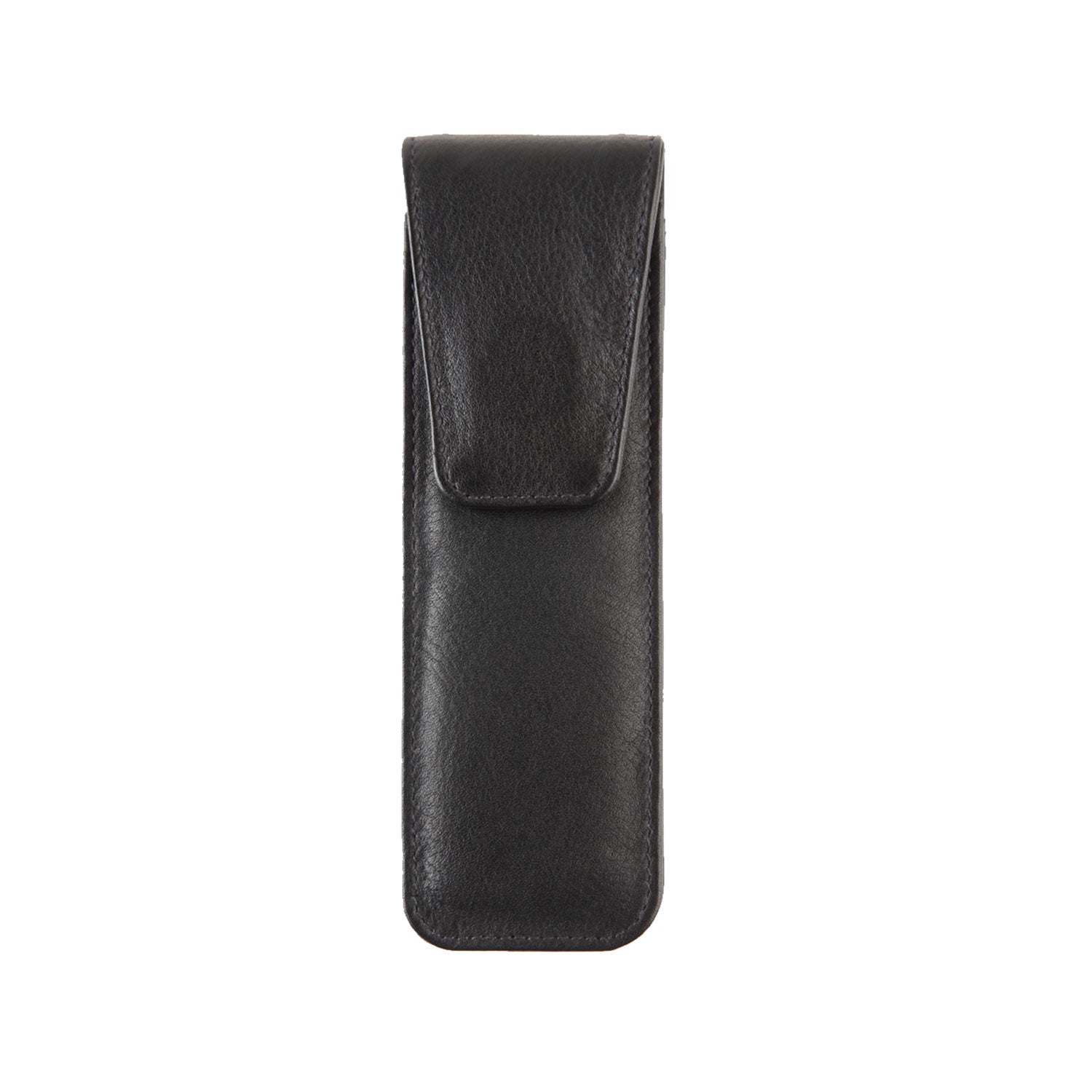 Elan Leather 2 Pen Holder - Black – Makoba