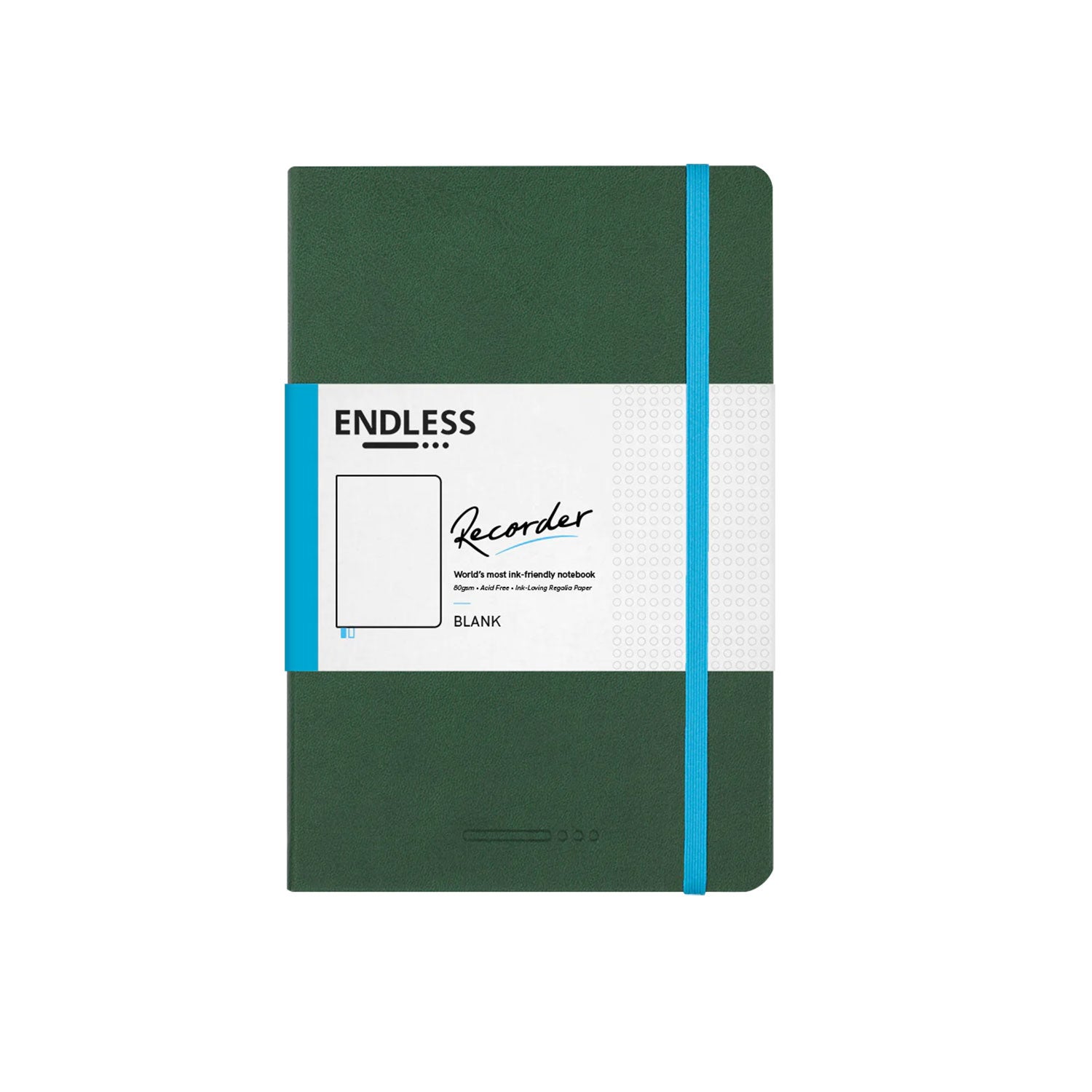 Endless Recorder Forest Canopy Regalia Notebook - A5, Plain – Makoba
