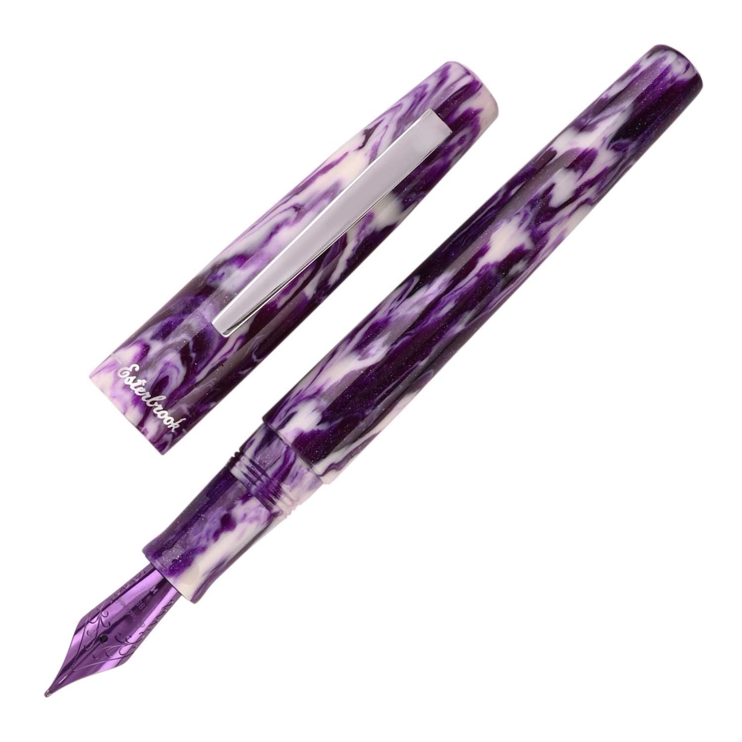 Esterbrook Camden Northern Lights Fountain Pen - Purple Alaska PVD (Li ...