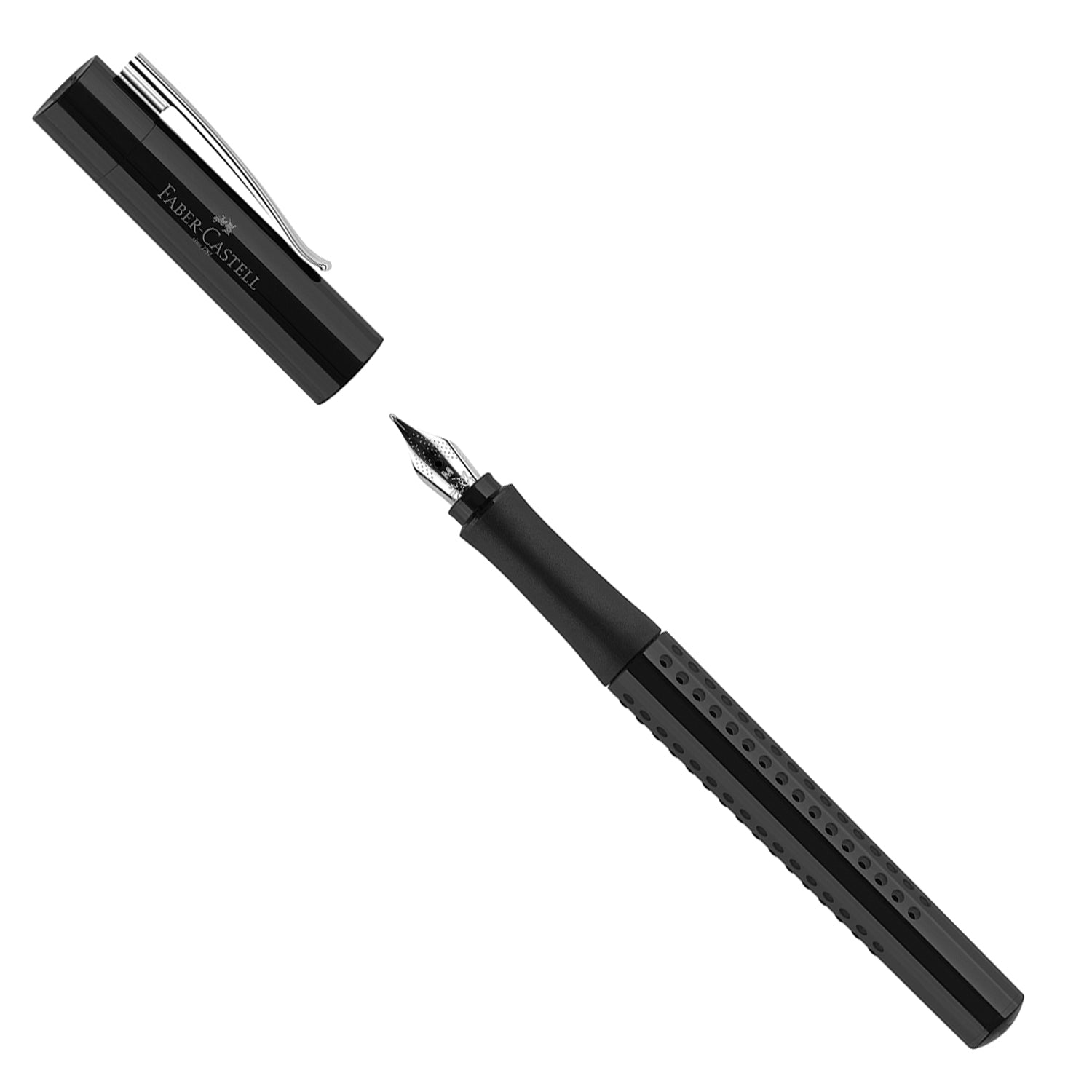 Buy Faber Castell Grip Matte Black Fountain Pen | FCD Pens In India ...