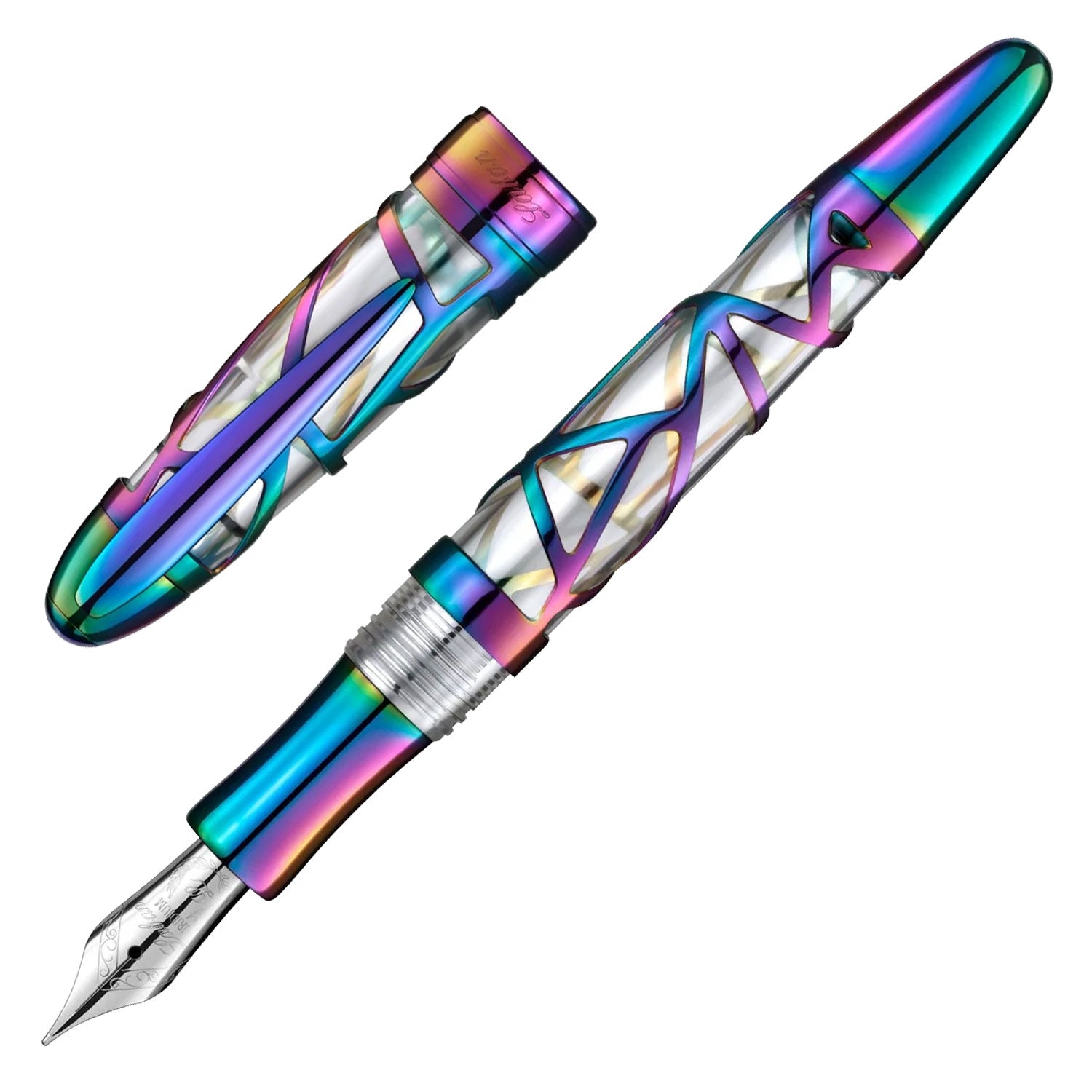 Laban Skeleton Fountain Pen - Rainbow – Makoba