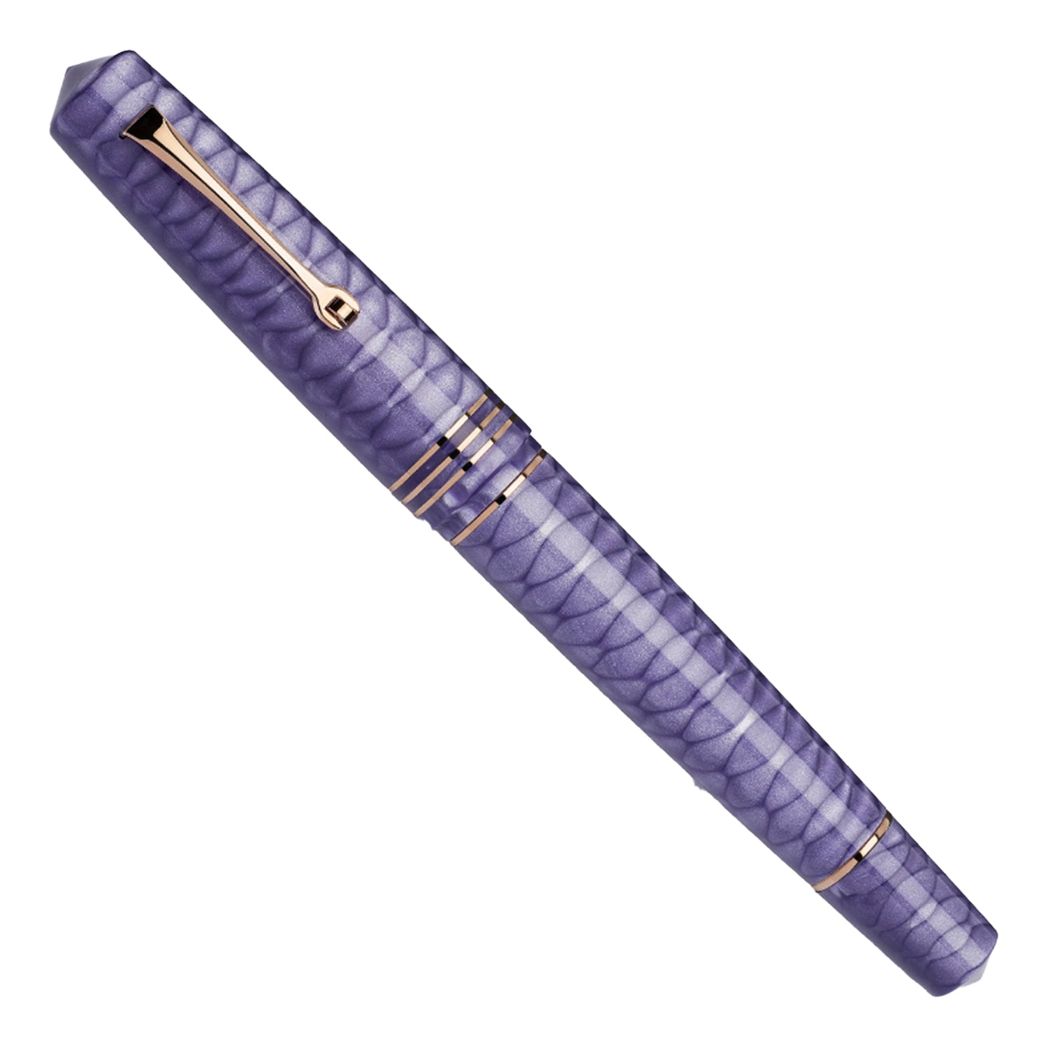 Buy Leonardo Dragon Skin Purple Fountain Pen | Leonardo Pens | Makoba