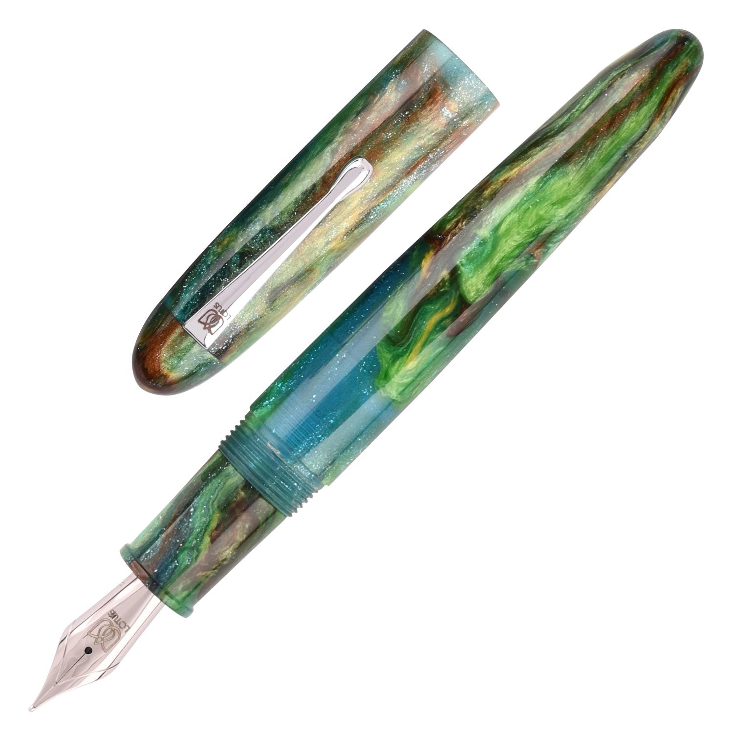 Lotus Shikhar Fountain Pen - Blaze Cenote CT – Makoba