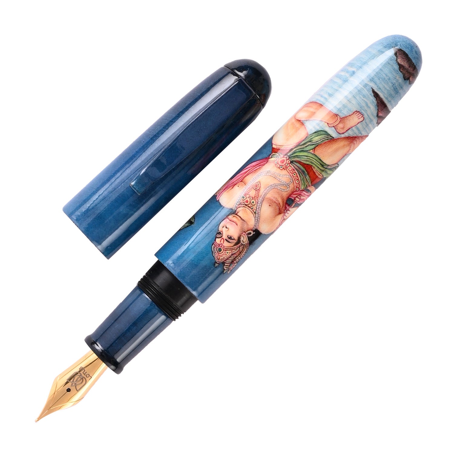Lotus Hanuman Ebonite Fountain Pen | Indian Pen at Makoba | Lotus