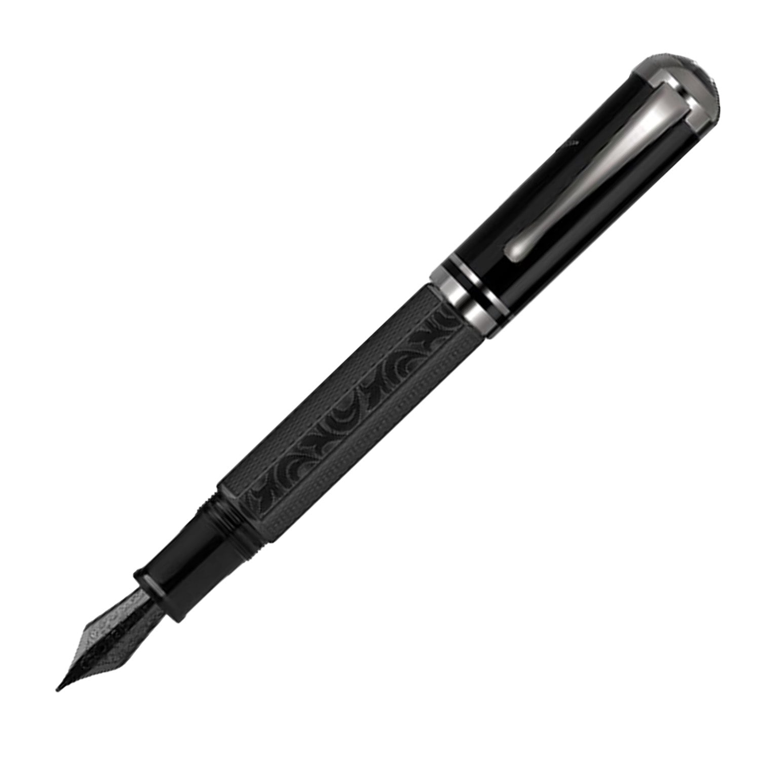 Buy Moonman Majohn P138 Black Stem Fountain Pen | Piston Filler Pen ...