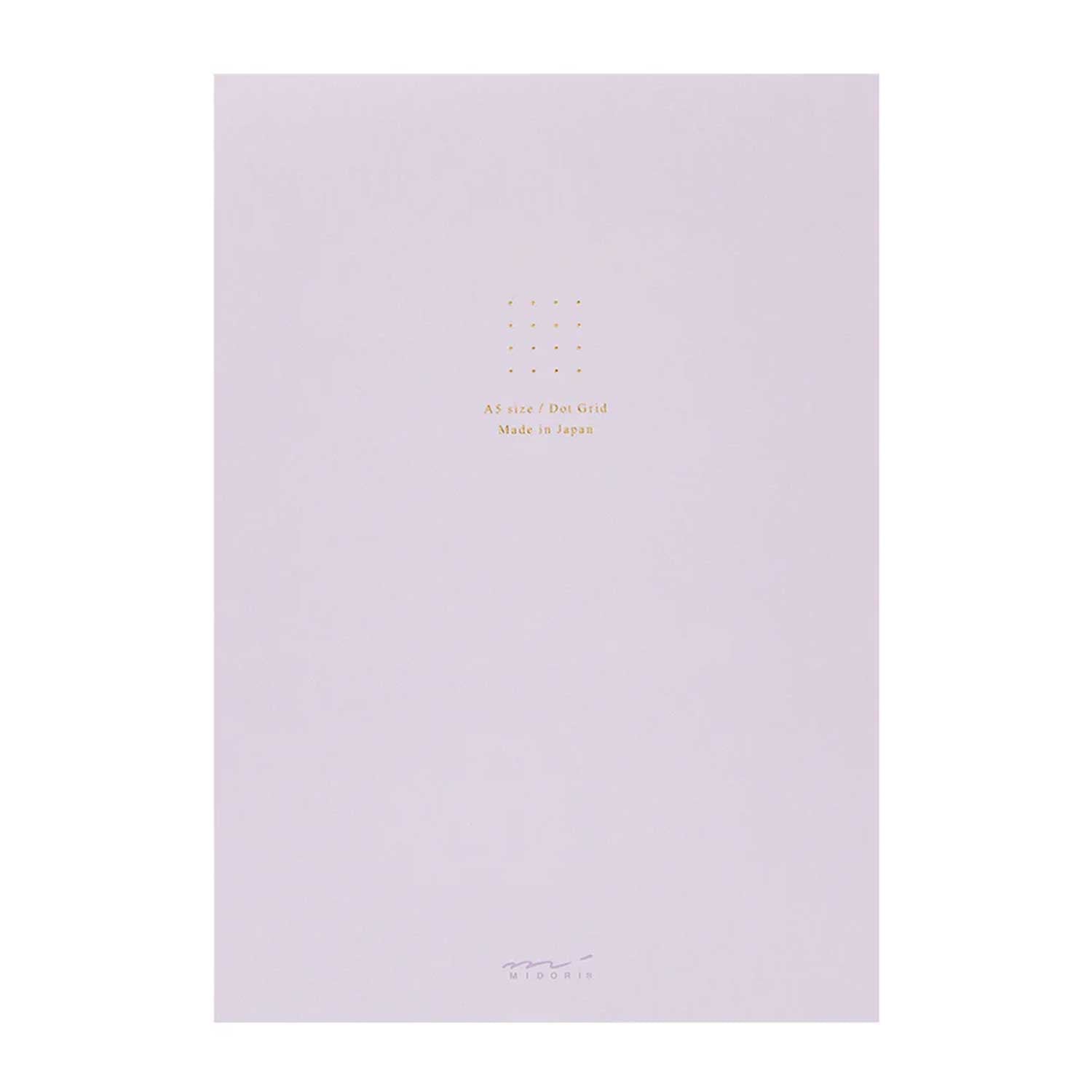 Midori Soft Colour Purple Dotted Notepad - A5 | Buy Online | Midori ...