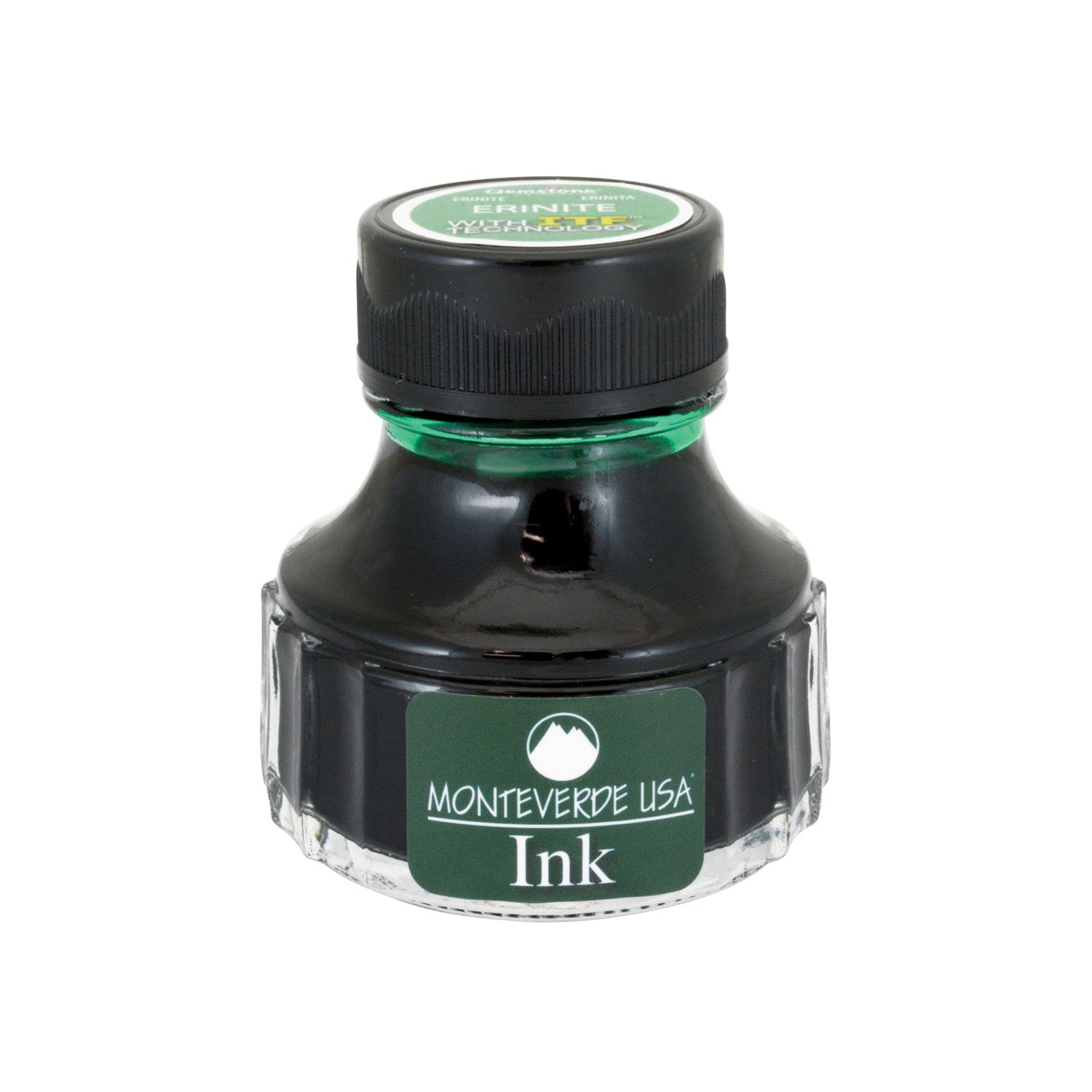 Monteverde Gemstone Erinite Ink Bottle Light Green 90ml Makoba