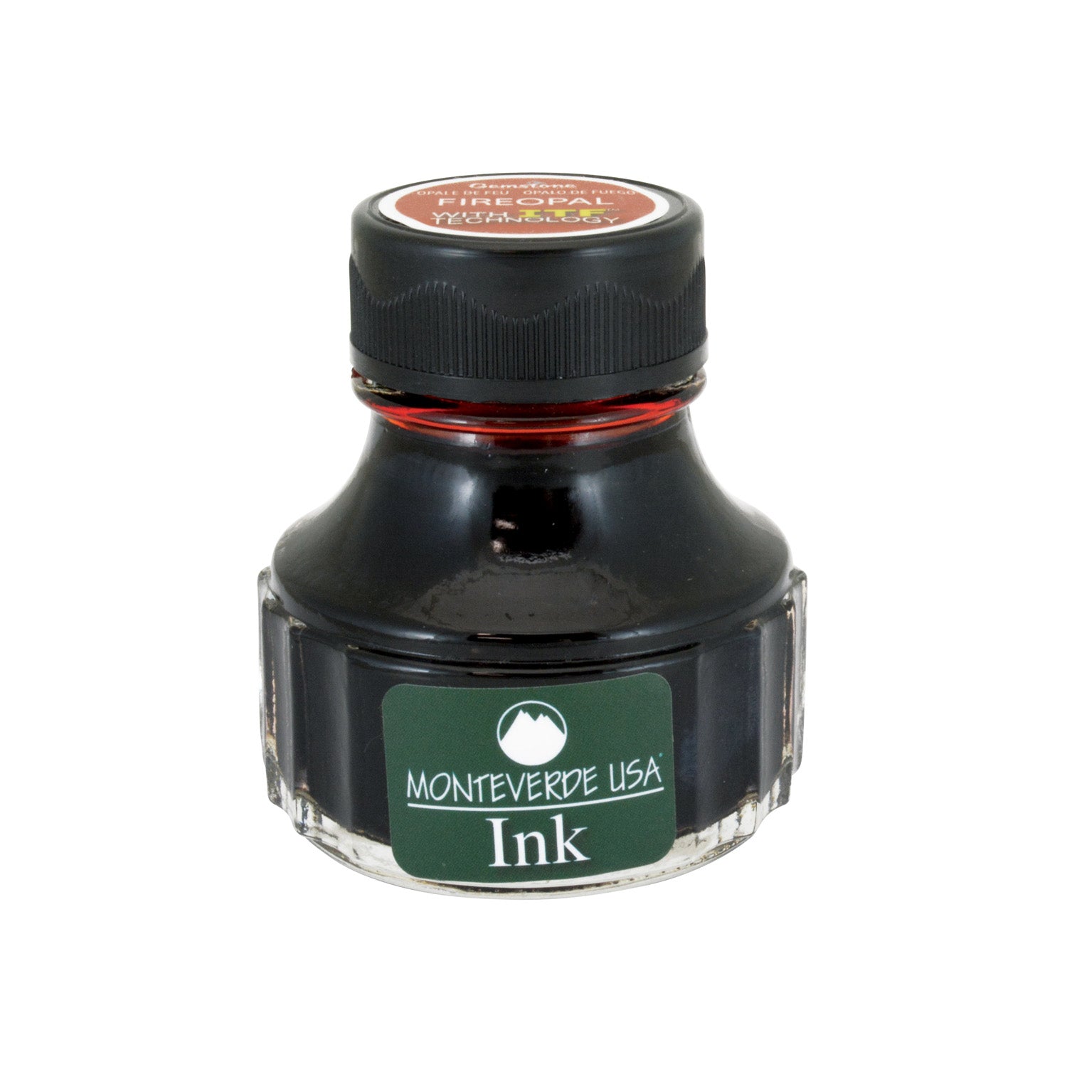 Monteverde Gemstone Fireopal Ink Bottle, Orange - 90ml – Makoba