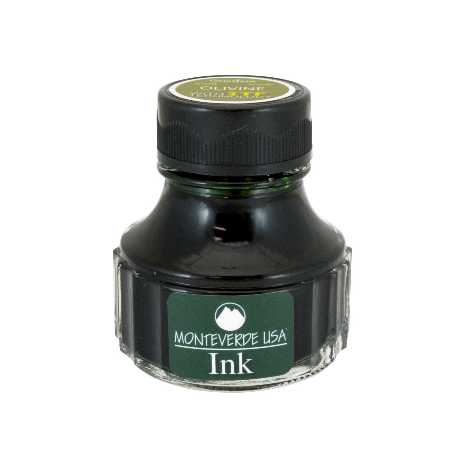 Monteverde Gemstone Olivine Ink Bottle, Green - 90ml – Makoba
