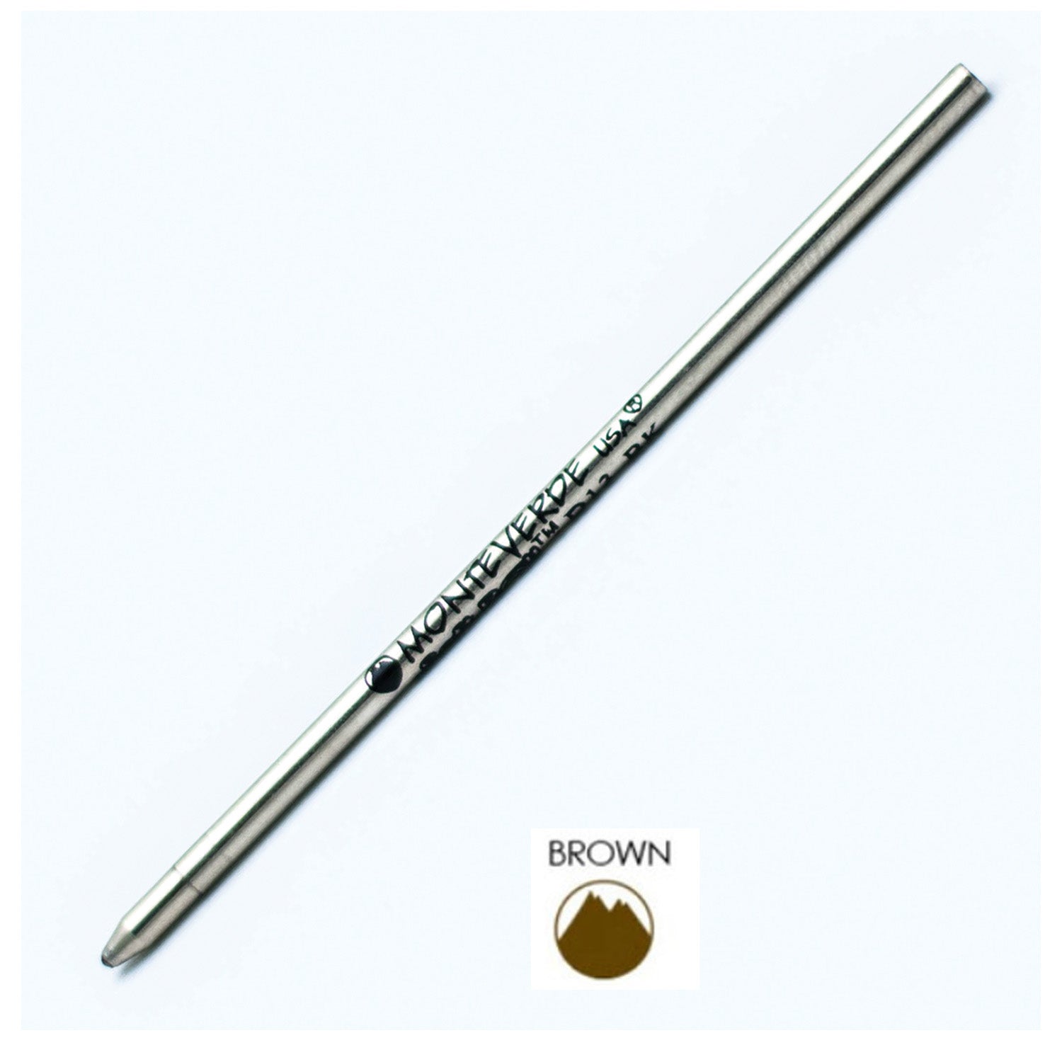 Monteverde Mini Ball Pen Refill for Multi Pen - Medium - Brown - Pack ...