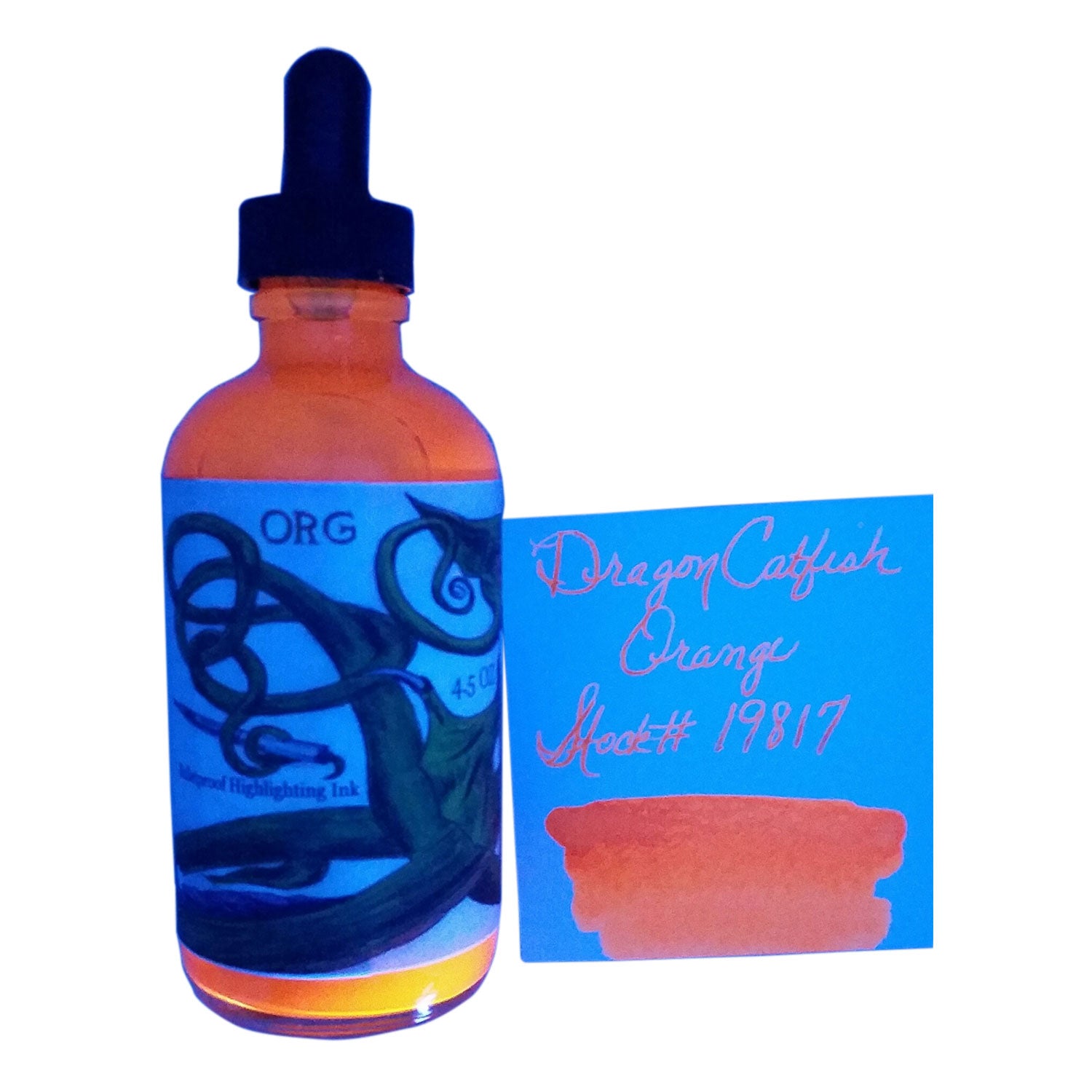 Black Dynamic Ink Noodler's Dragon Catfish Green Ink - 4.5 Oz Bottle ...