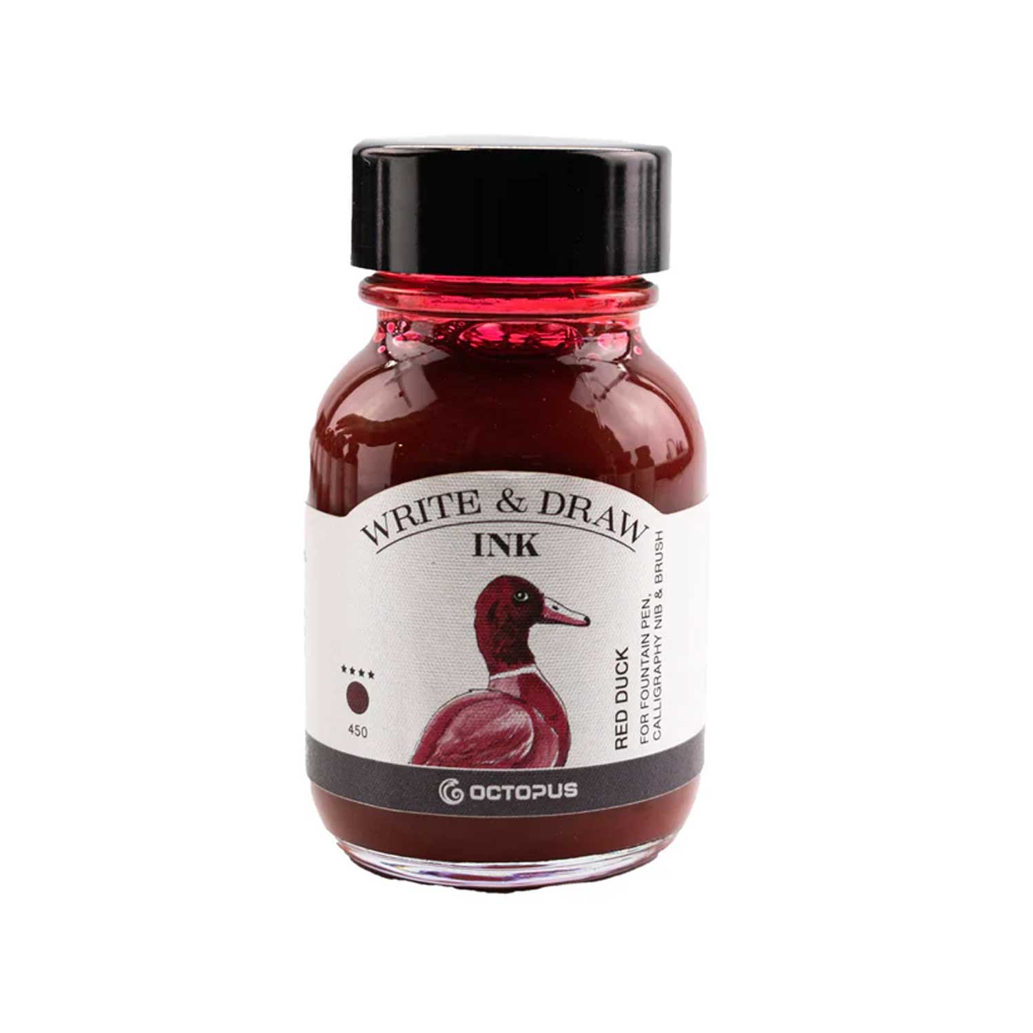 Octopus Write & Draw Ink Bottle, Red Duck - 50ml – Makoba