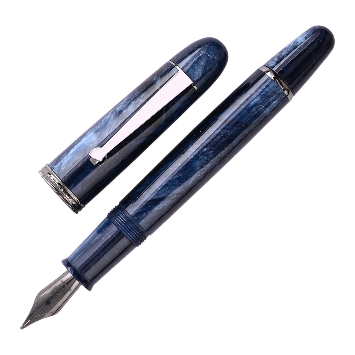 Shop Penlux Masterpiece Grande Galaxy RT Fountain Pen |Makoba | Penlux