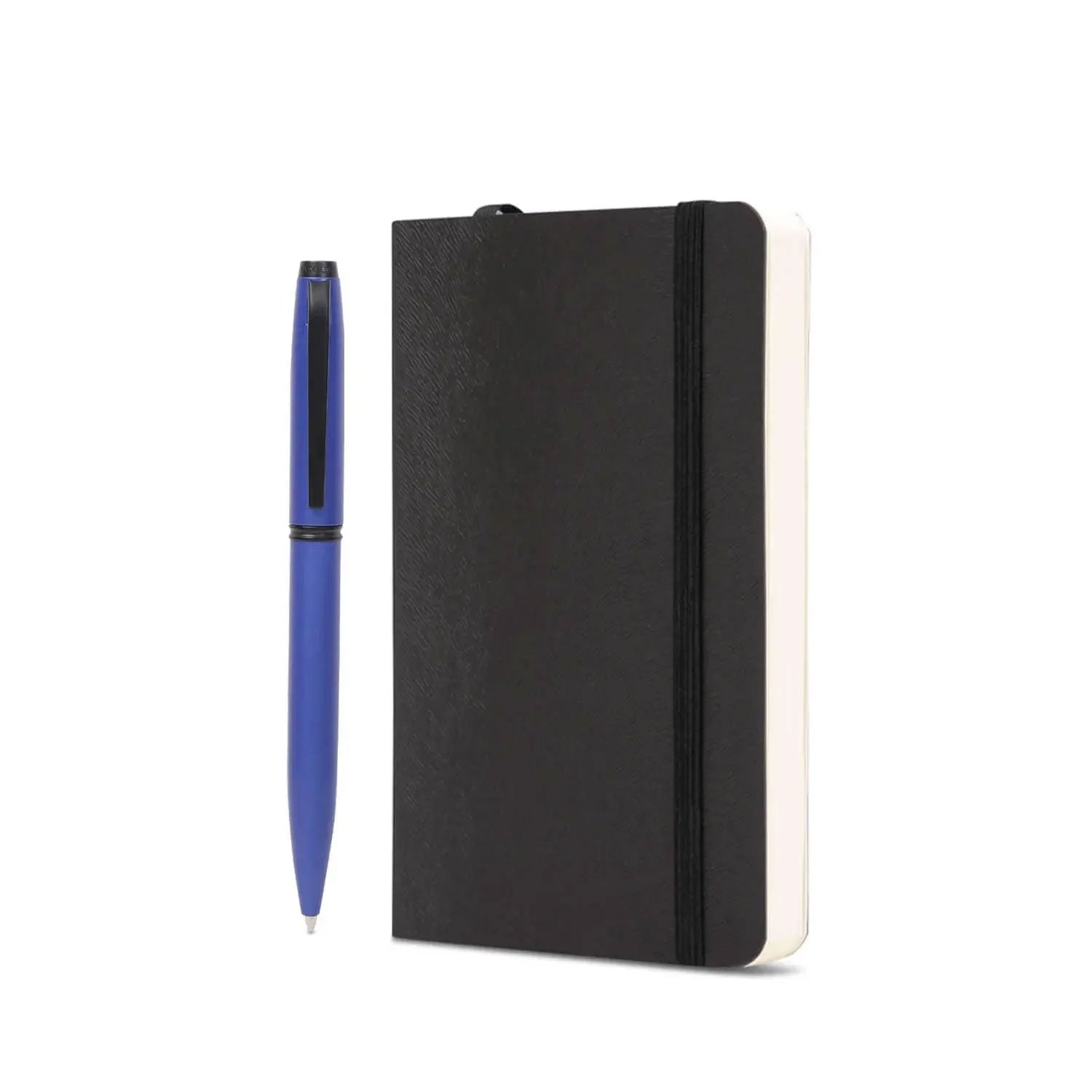 Pennline Atlas Combo Set, Matte blue - Ball Pen + A6 Note Book – Makoba