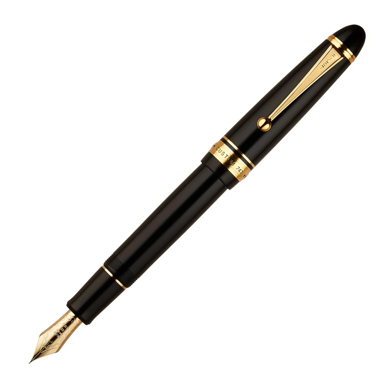 Pilot Custom 743 Fountain Pen – 14K Gold Nib, Smooth Perfection – Makoba