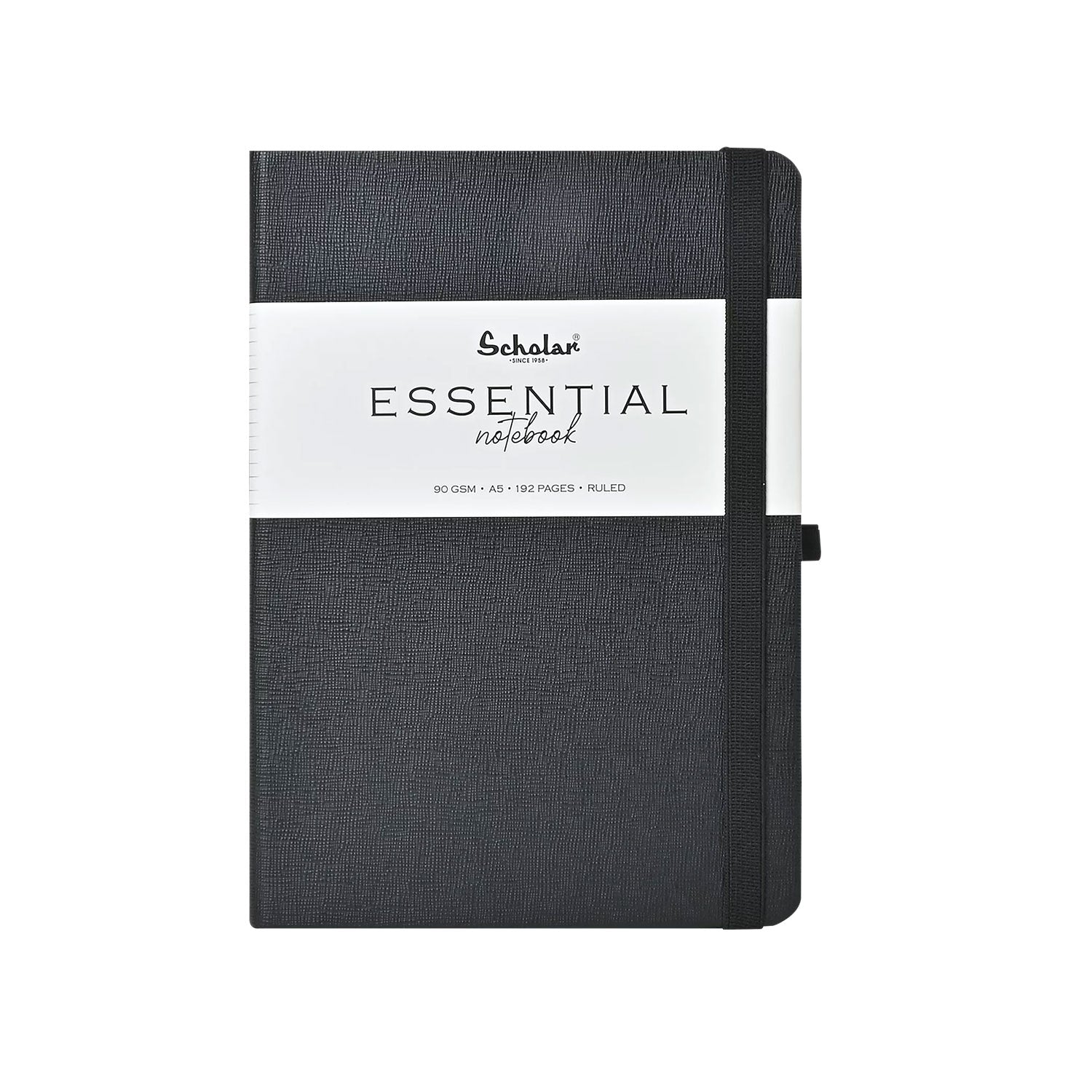 Scholar Essential Black Notebook - A5, Ruled – Makoba