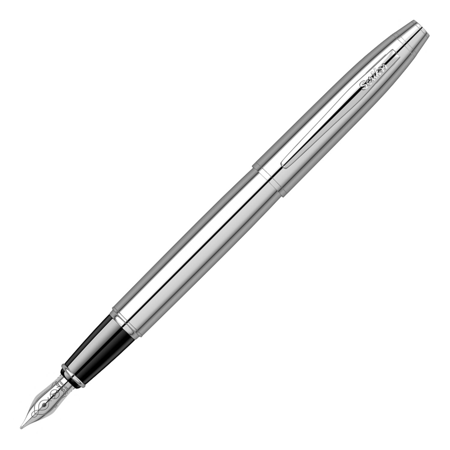 Buy Scrikss Noble 35 Chrome Fountain Pen | Online at Makoba | Scrikss
