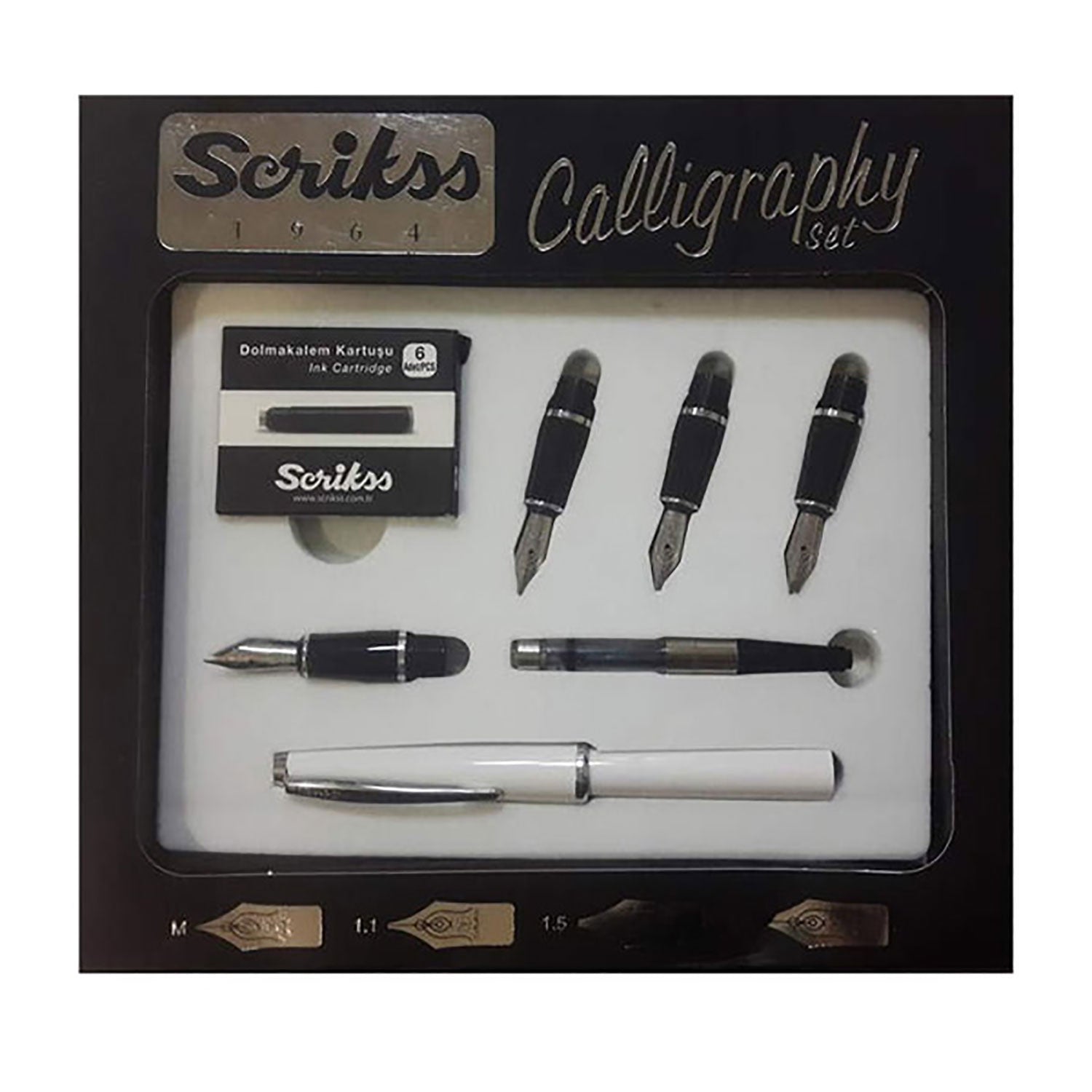 Buy Scrikss White CT Calligraphy Pen Set | Online at Makoba | Scrikss