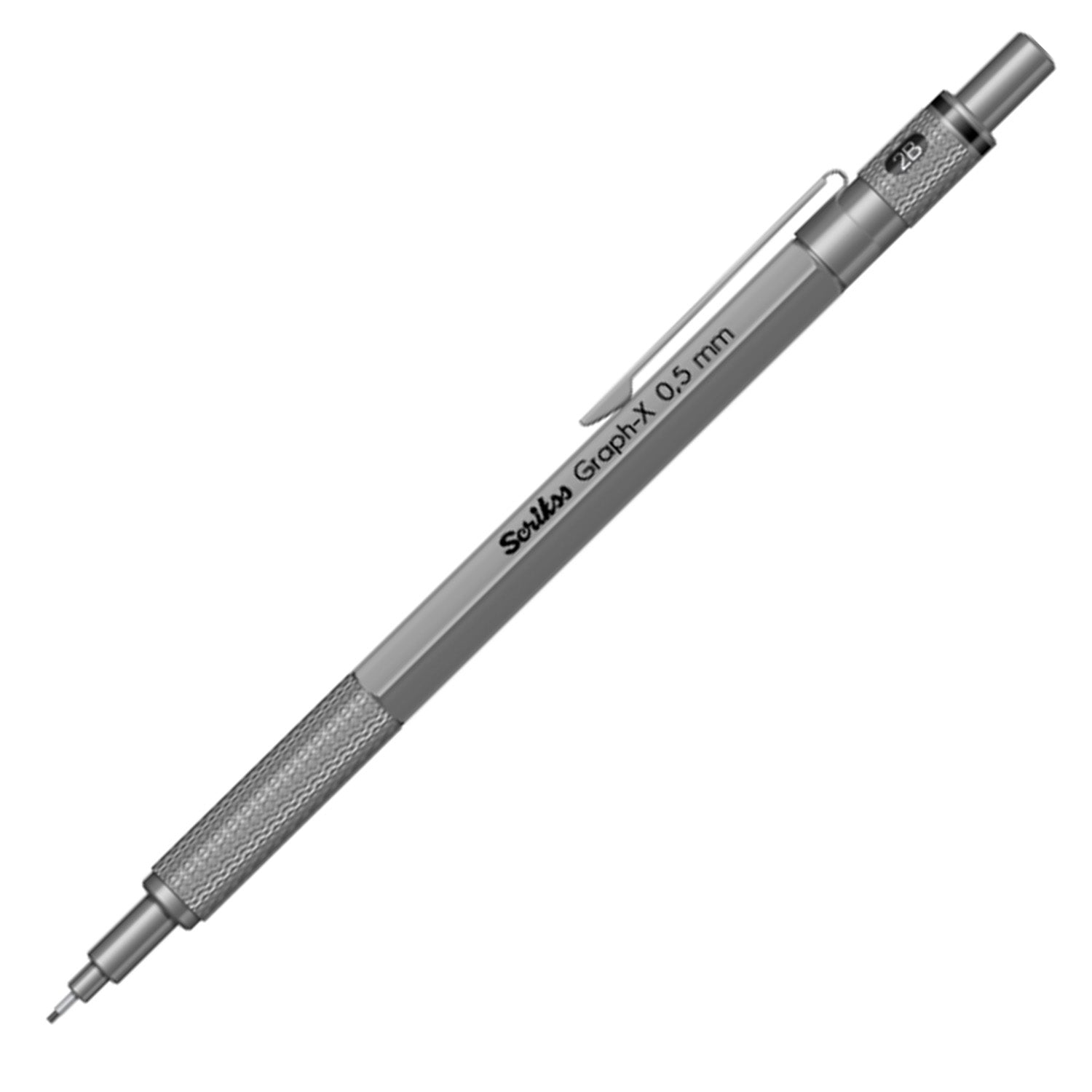 Buy Scrikss Graph-X Satin Grey 0.5mm Mechanical Pencil Online at Makoba