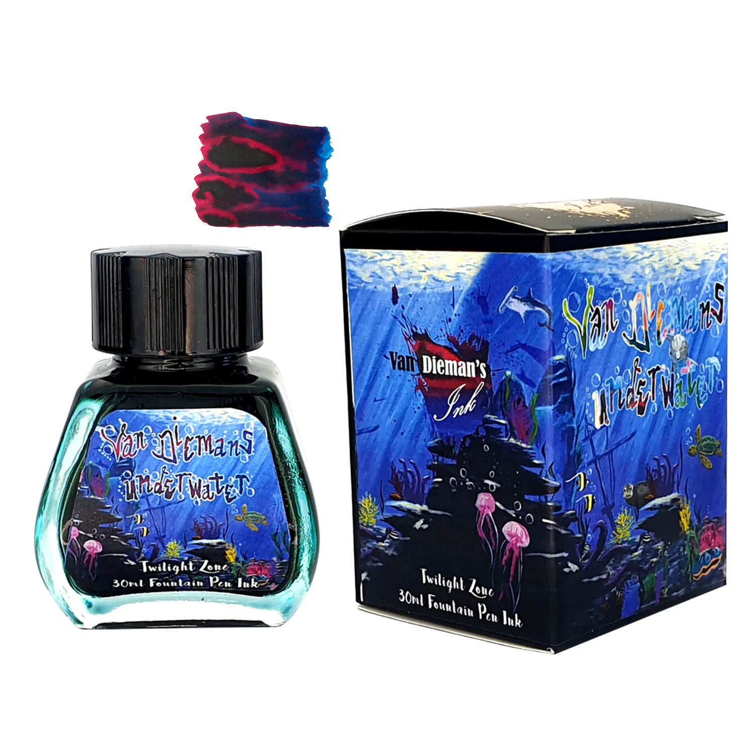 Van Dieman's Underwater Ink Bottle, Twilight Zone - 30ml – Makoba