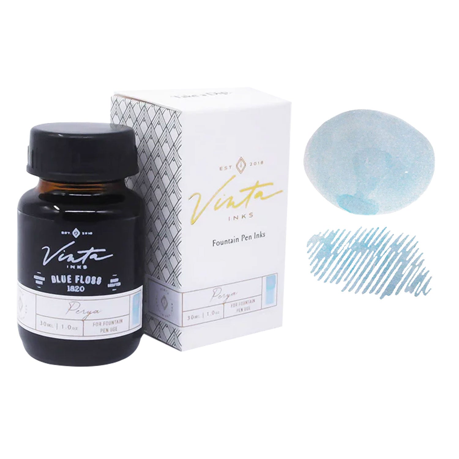 Vinta Carnival Collection Ink Bottle, Blue Floss - 30ml – Makoba