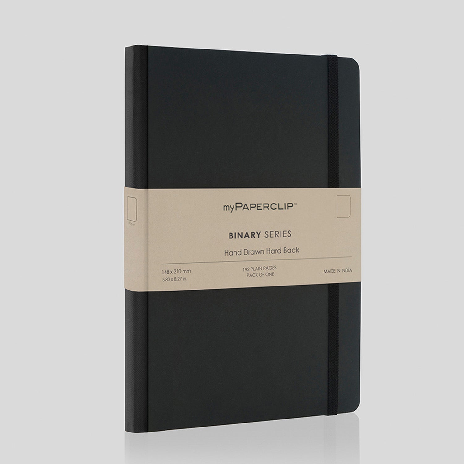 Shop myPAPERCLIP Binary Series Black Hard Cover Notebook | myPAPERCLIP ...