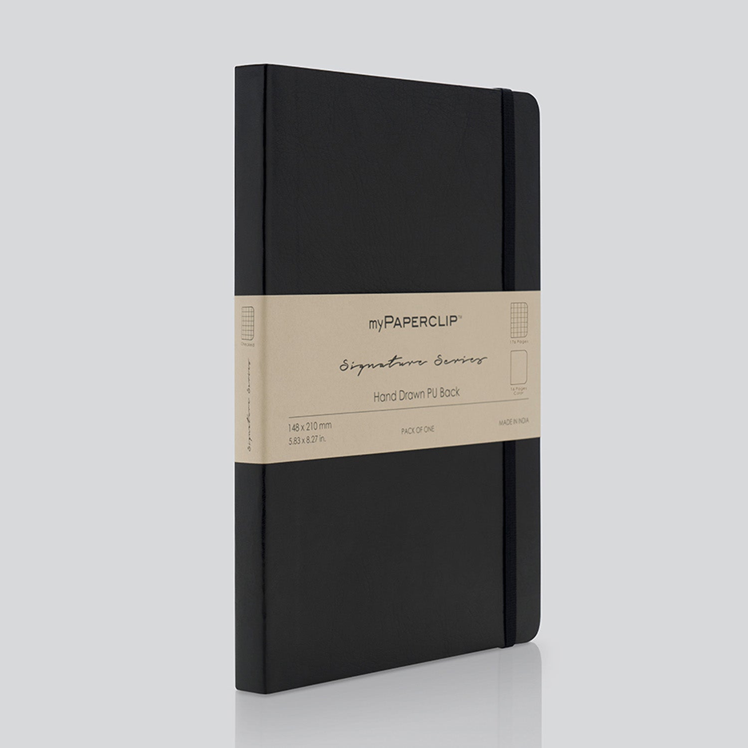 Buy myPAPERCLIP Signature Series Black A5 Squared Notebook|myPAPERCLIP ...
