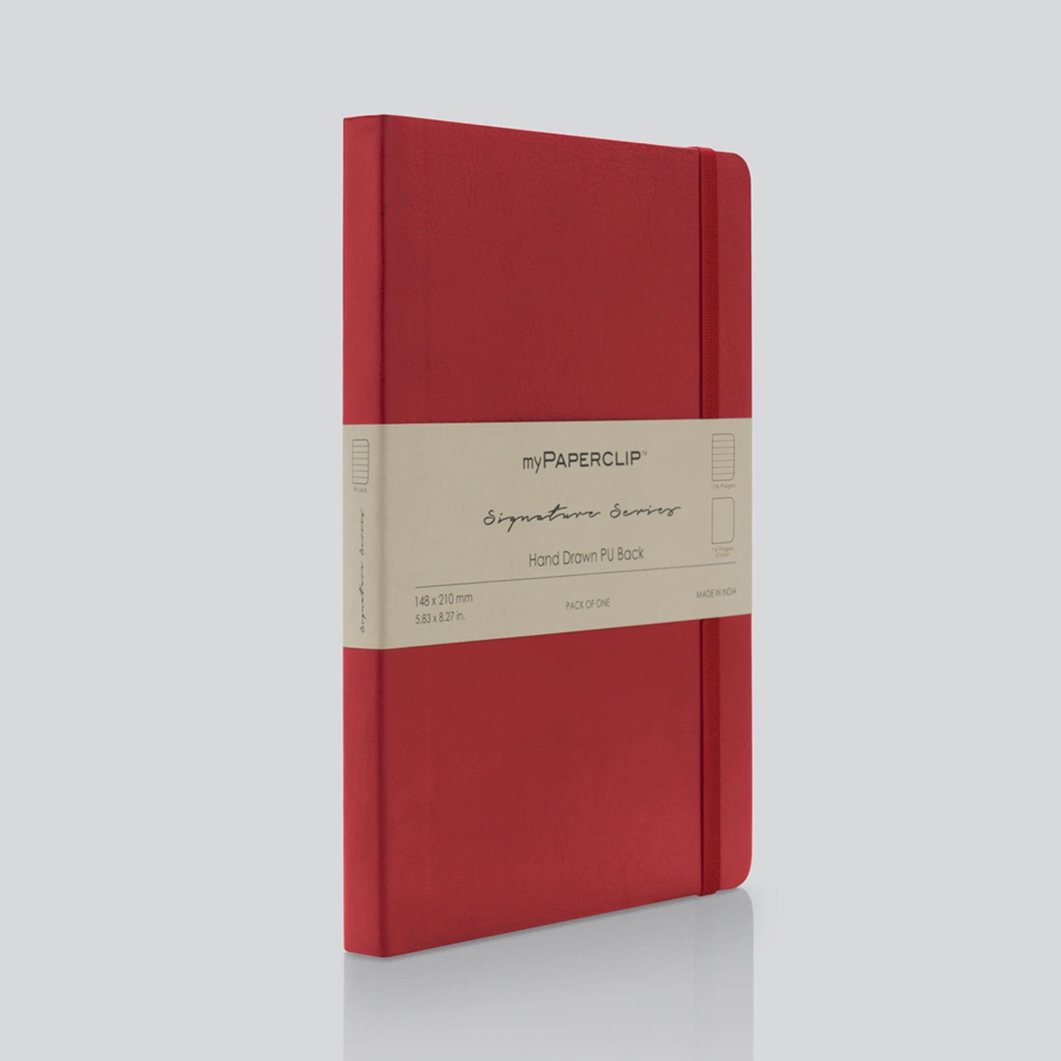 Buy myPAPERCLIP Signature Series Red A5 Ruled Notebook | myPAPERCLIP ...