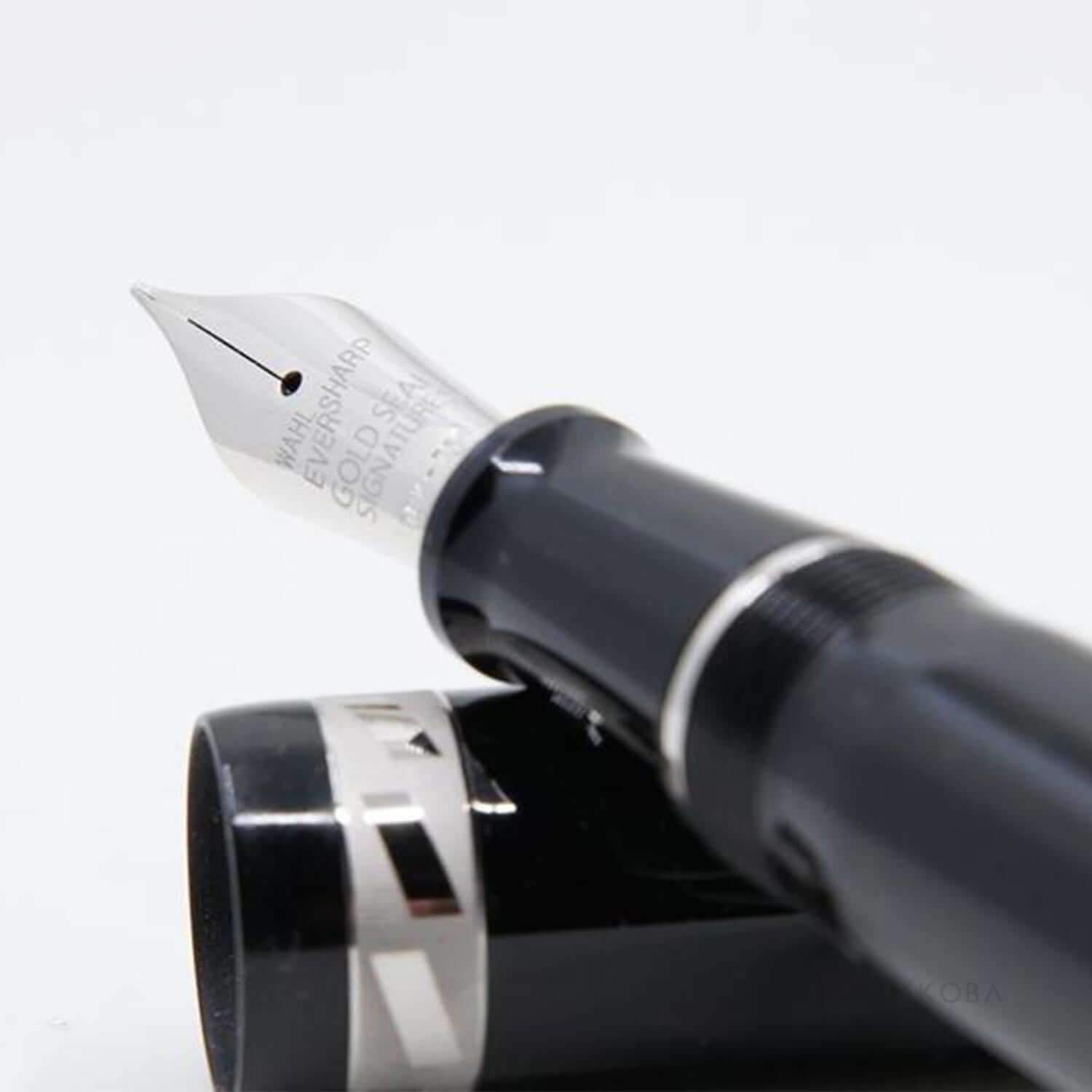 Wahl Eversharp Signature Classic Fountain Pen, Black / Rhodium Trim ...