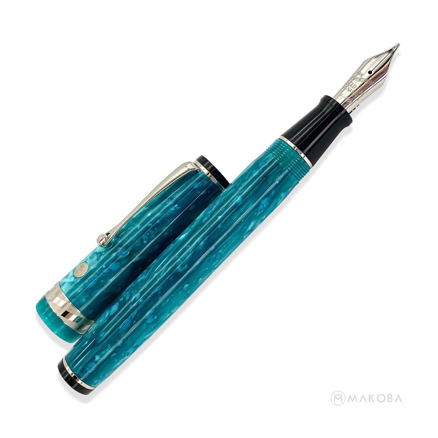 Wahl Eversharp Signature Classic Fountain Pen, Jade (Green) / Rhodium ...