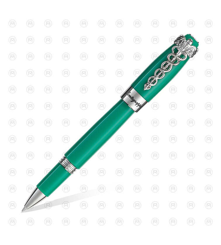 Montegrappa Caduceus Roller Ball Pen, Medical Green – Makoba
