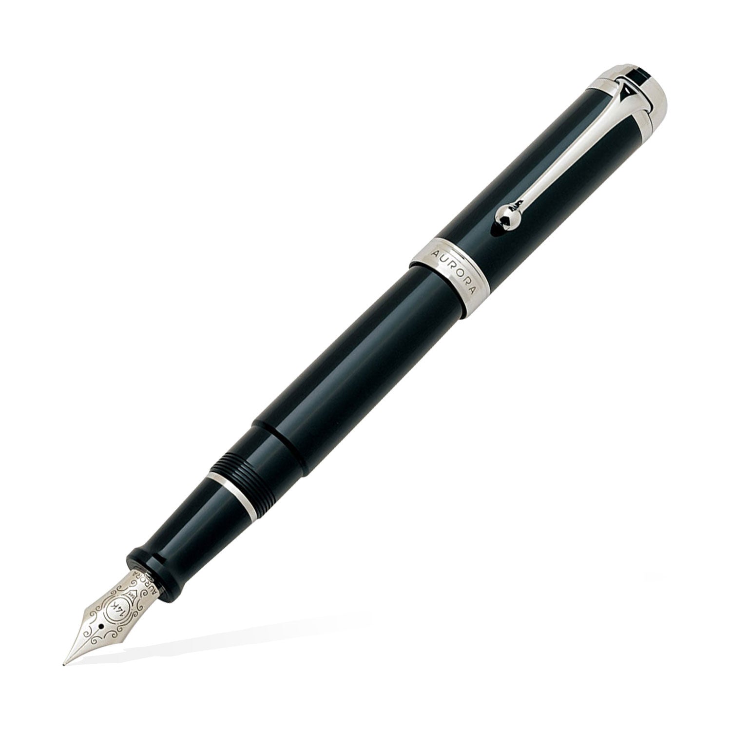 Aurora Talentum Resin Black CT Fountain Pen | Makoba | Aurora Pen Shop