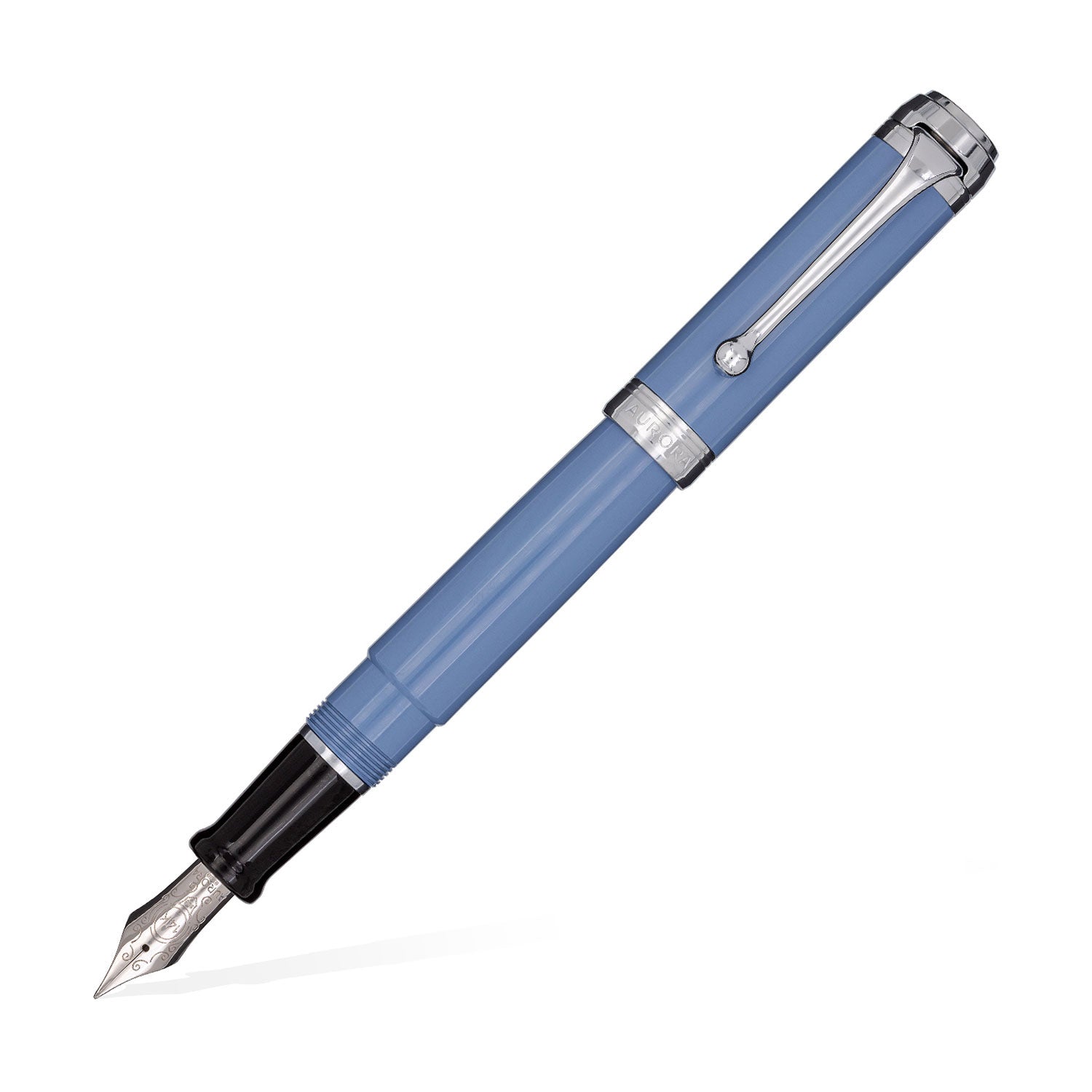 Aurora Talentum Resin Light Blue Fountain Pen|Makoba |Aurora Pen Shop