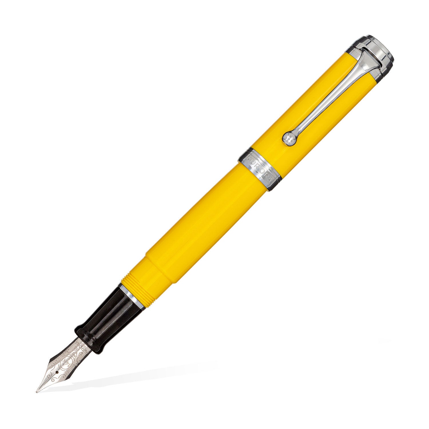 Aurora Talentum Resin Yellow Fountain Pen | Makoba | Aurora Pen Shop
