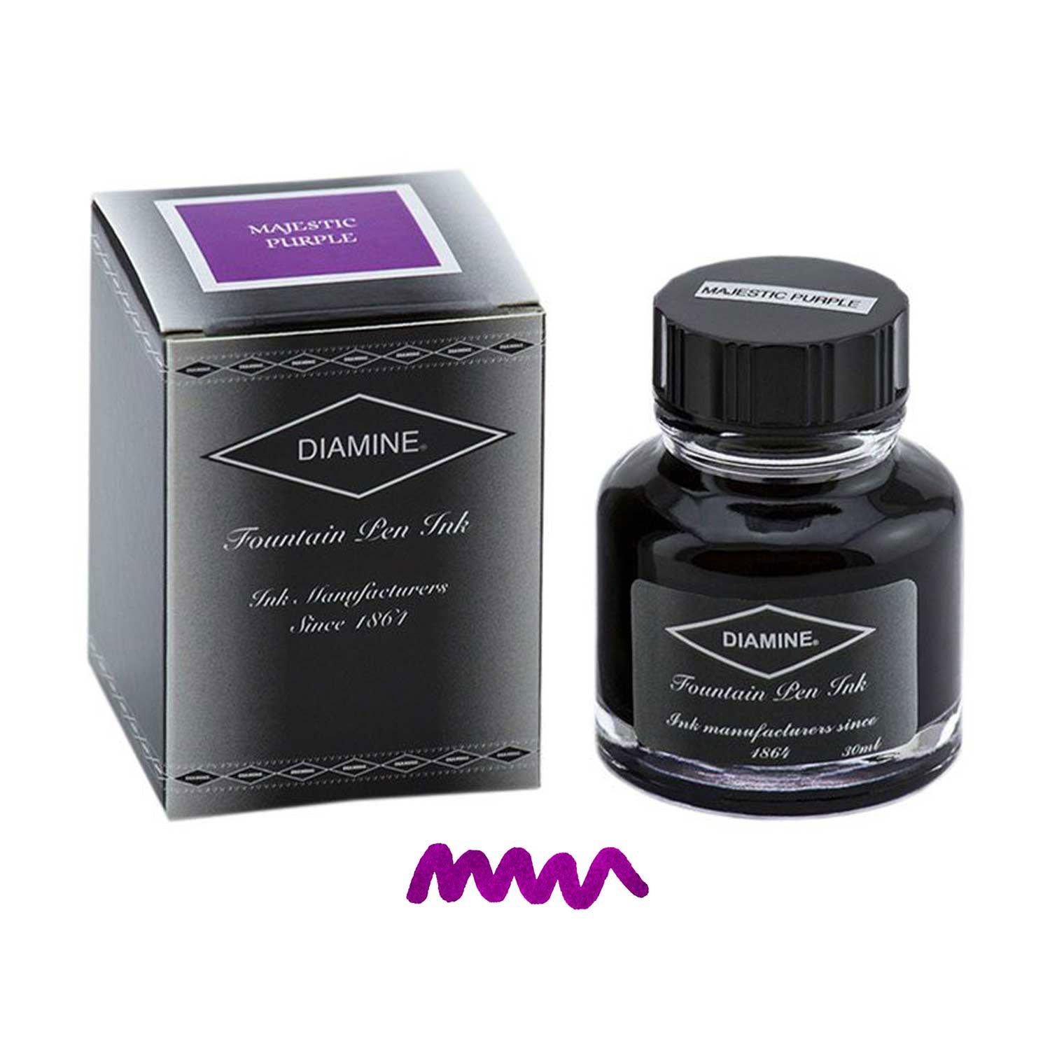Diamine India Ink Bottle, Majestic Purple - 30ml – Makoba