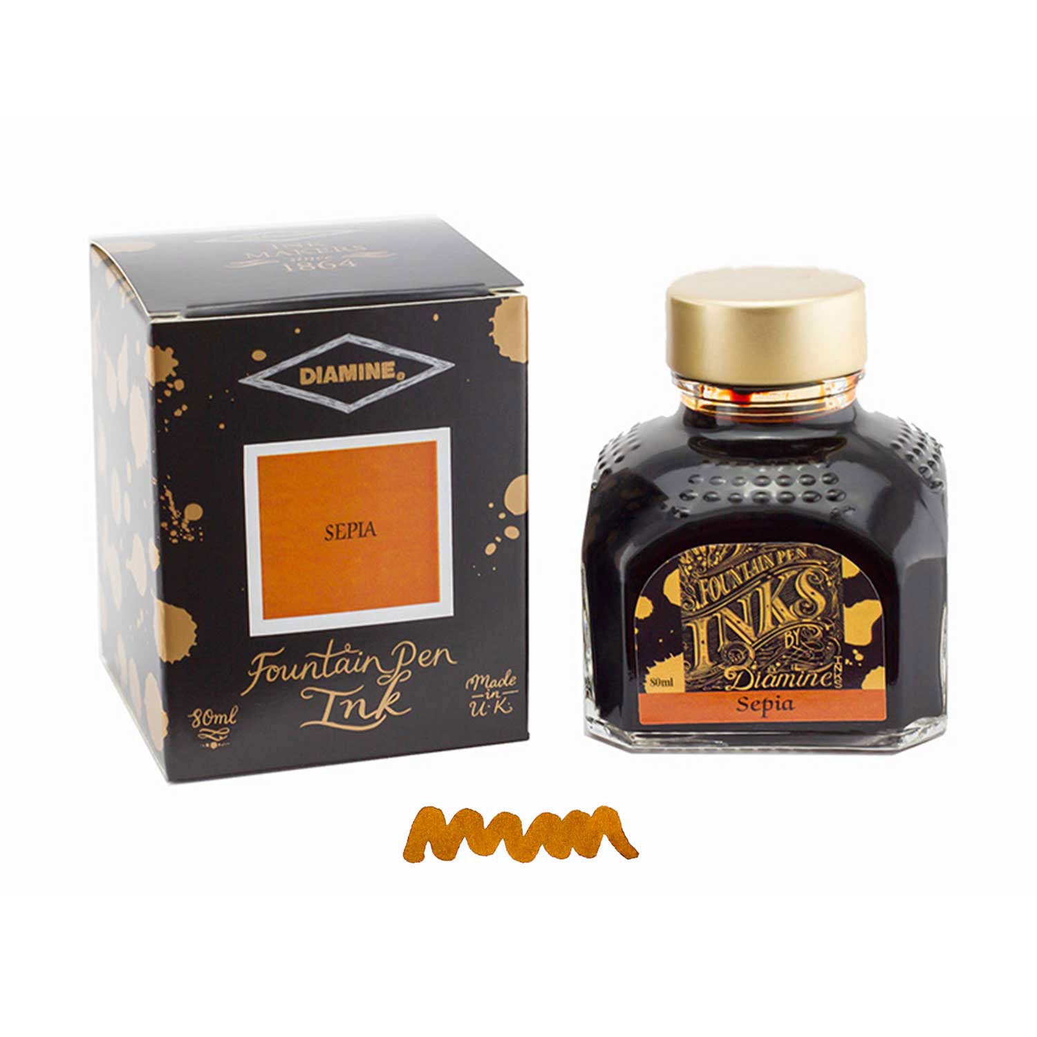Diamine Sepia Ink - 80ml | Shop Online at Makoba | Diamine
