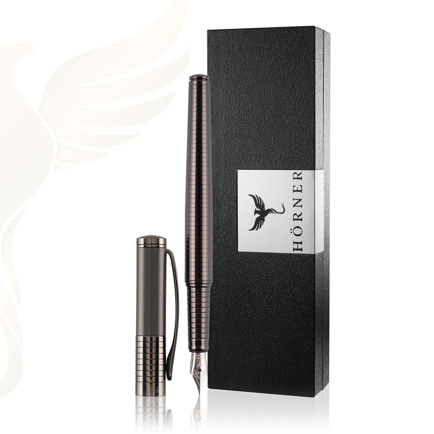 Horner Fortress Fountain Pen, Gunmetal - Steel Nib – Makoba