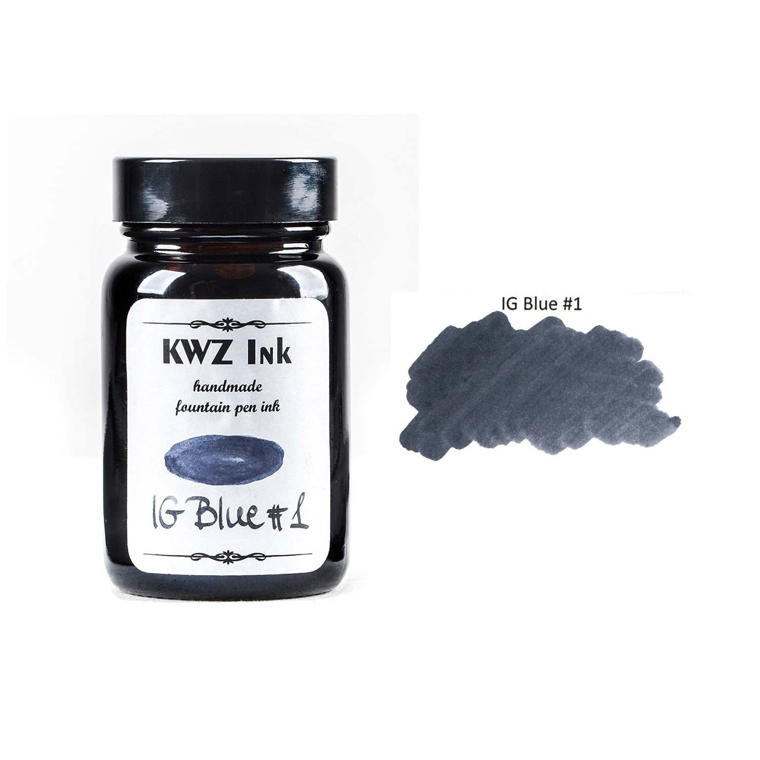 Buy KWZ Iron Gall Blue #1 Ink | KWZ Iron Gall Inks Online | Makoba