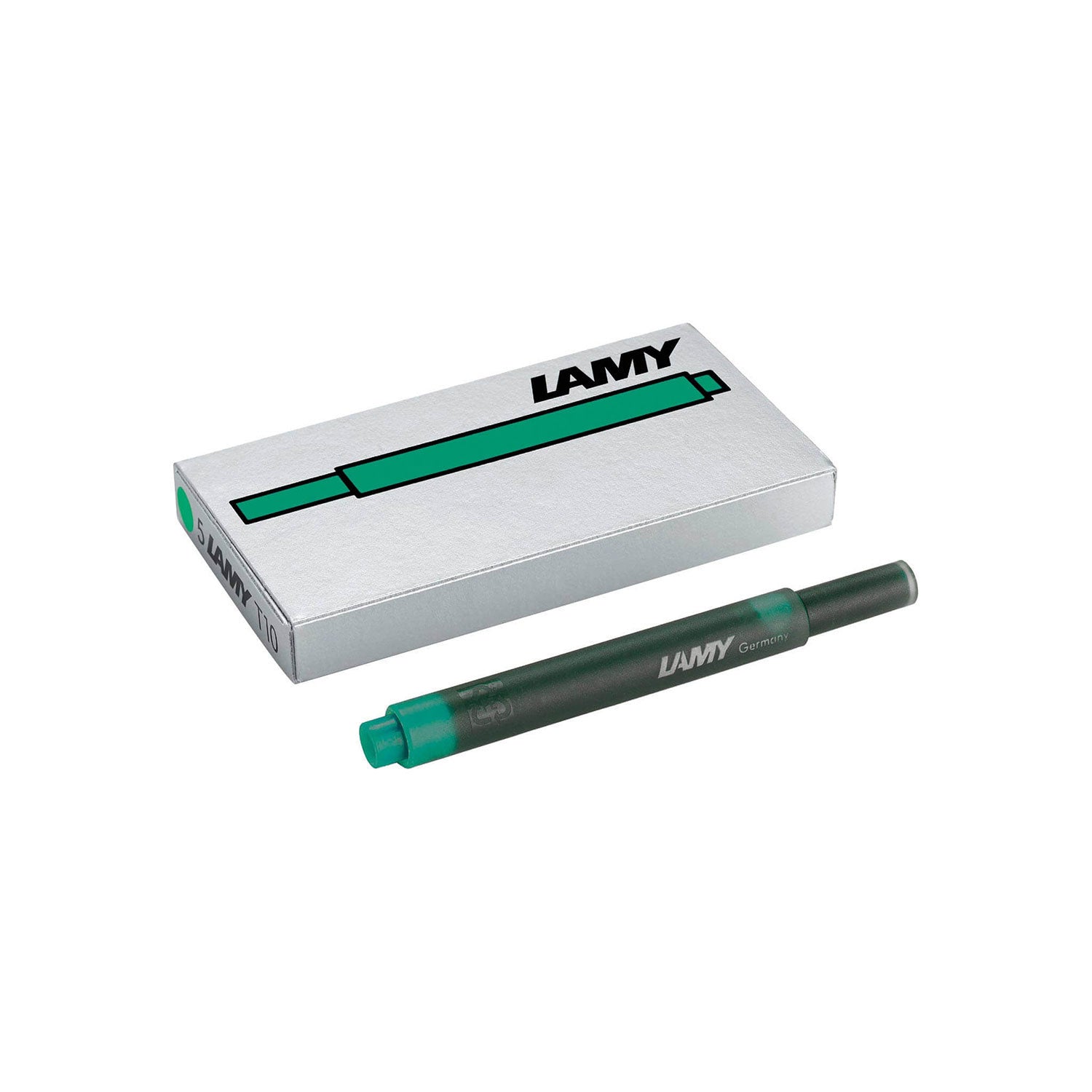 Lamy T10 Green Ink Cartridge, Pack of 5 | Buy Online | Lamy – Makoba