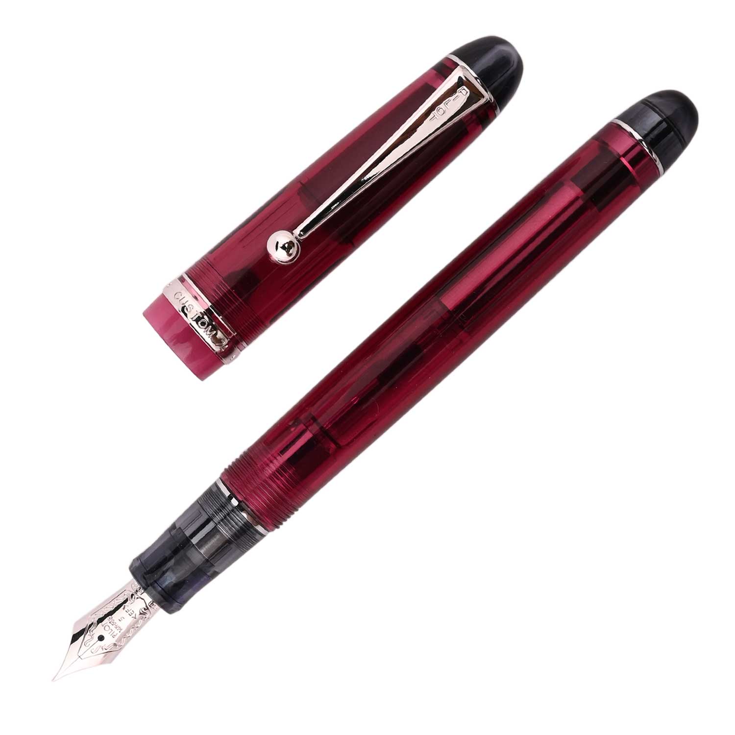 Buy Pilot Custom 74 Fountain Pen - Tinted Wine Red CT Online - Pilot ...