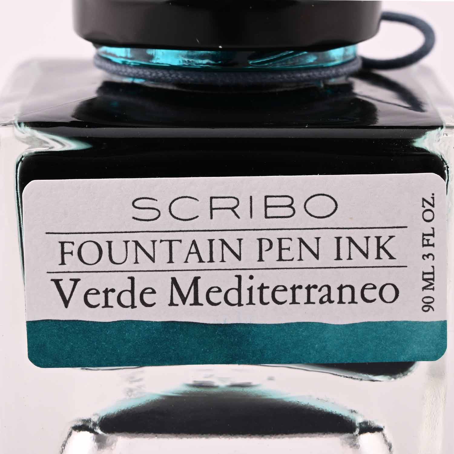Scribo Verde Mediterraneo Ink Bottle, Turquoise - 90ml – Makoba